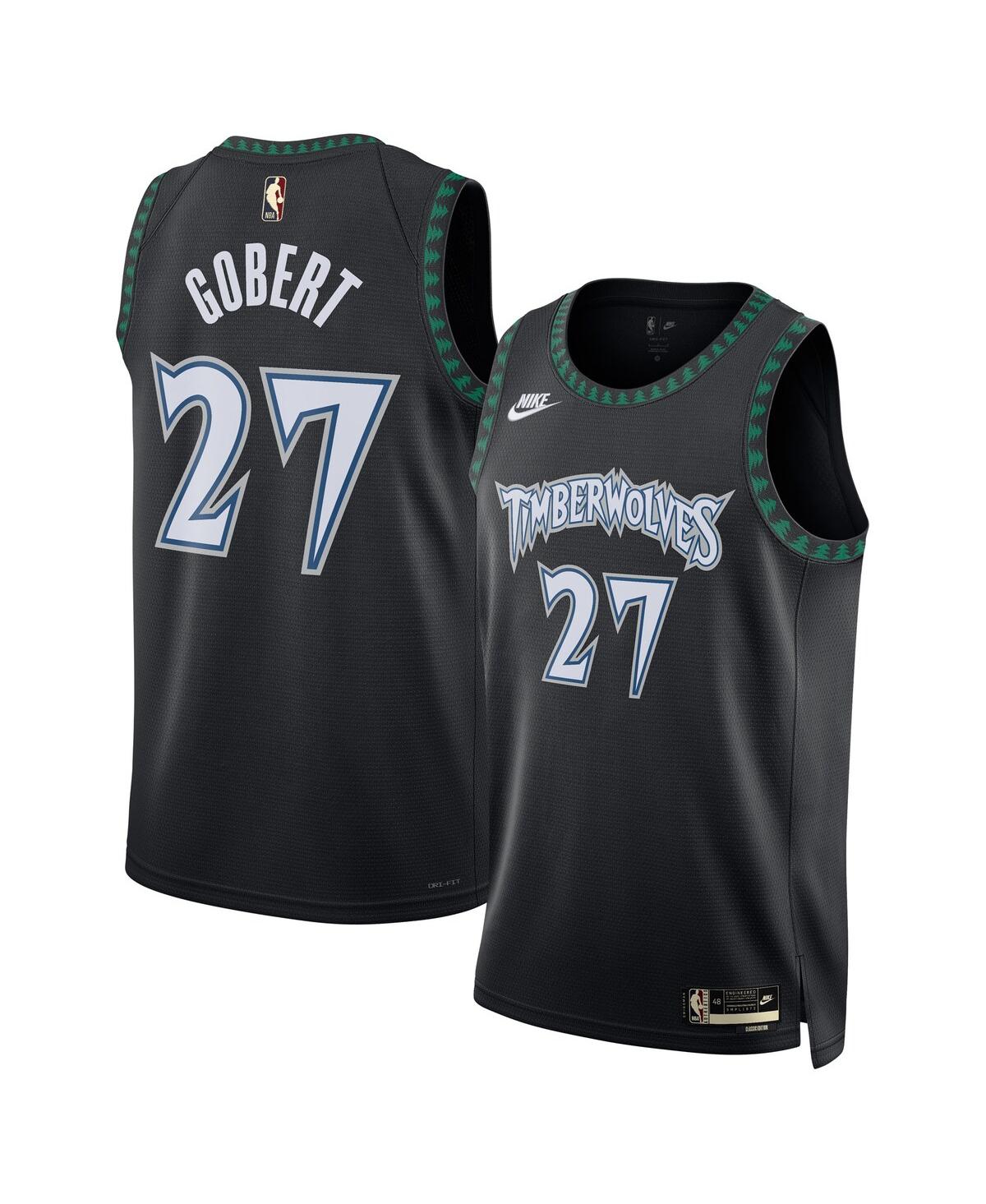 Click here for Nike Mens and Womens Rudy Gobert Black Minnesota T... prices