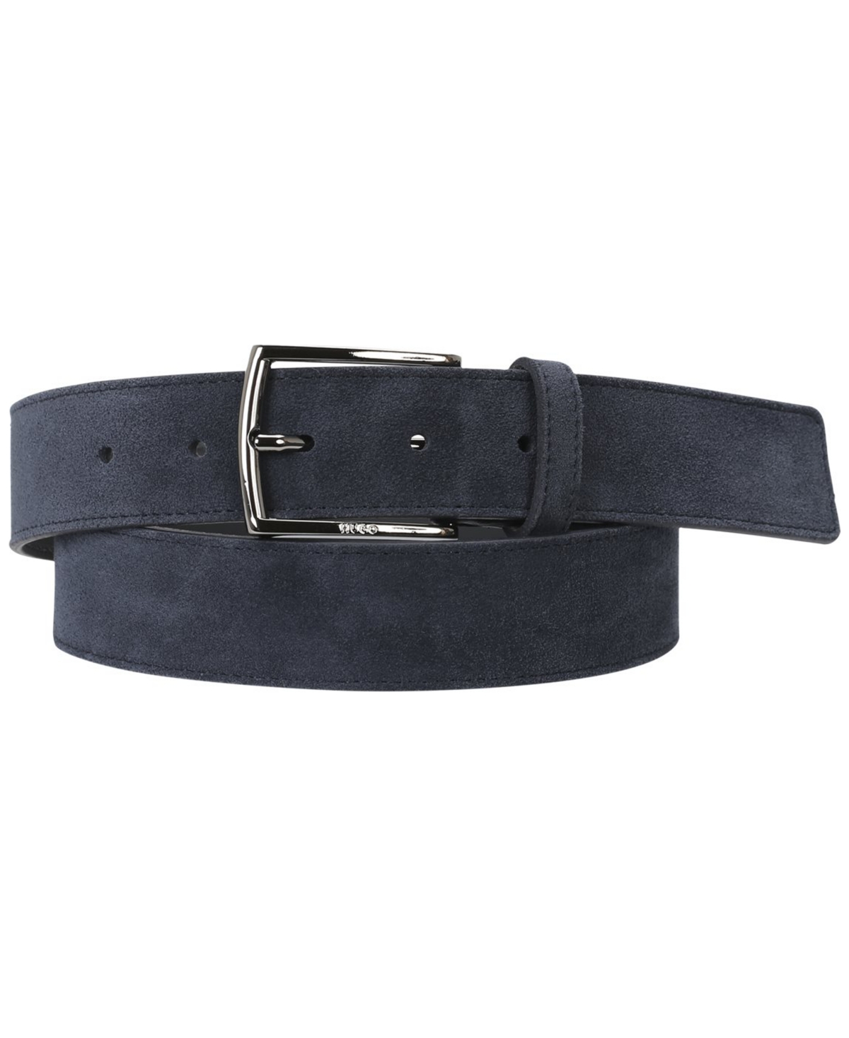 Click here for Hugo Mens Gregor Buckled Dress Belt - Dark Blue prices