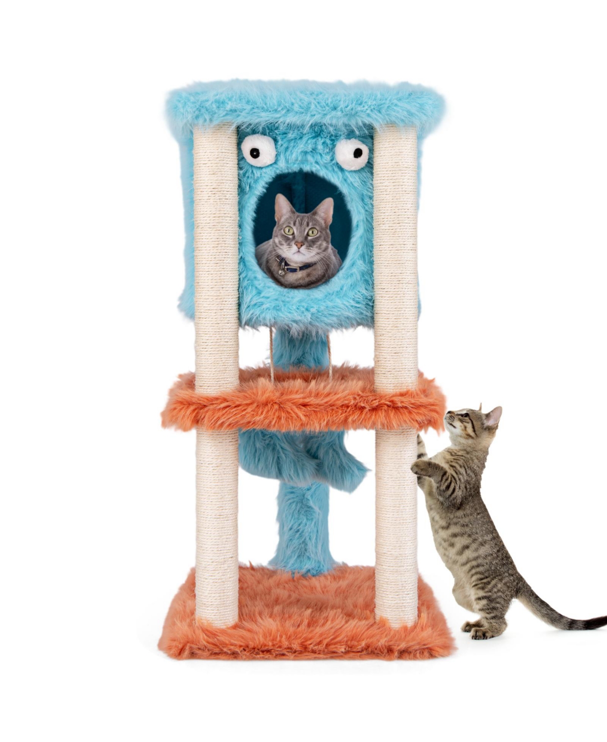 Click here for Skonyon Cute Monster-Themed Cat Tower with Private... prices