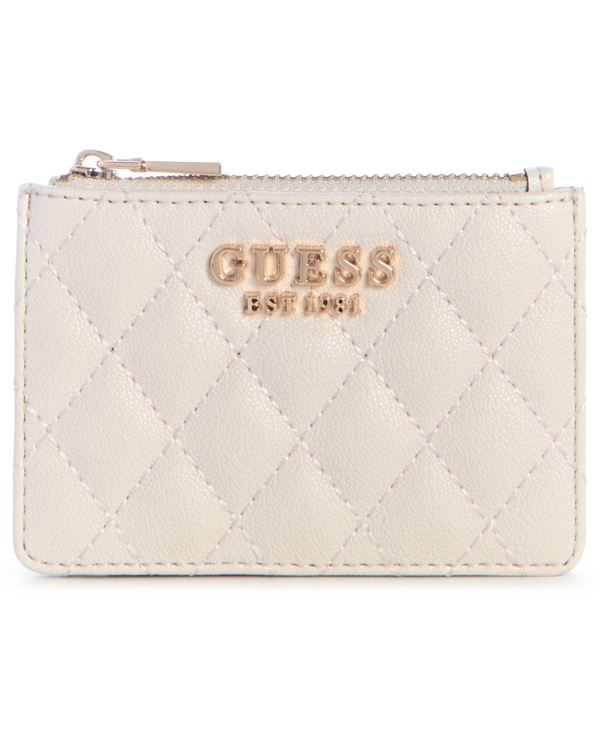 Click here for Guess Atabey Top Zip Credit Card Case Wallet - Off... prices