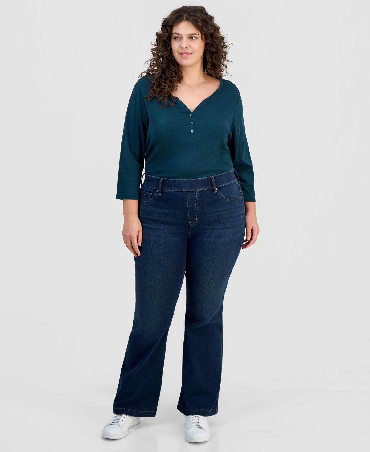 Click here for Style & Co Plus Size Pull-On Shaping High-Rise Boo... prices