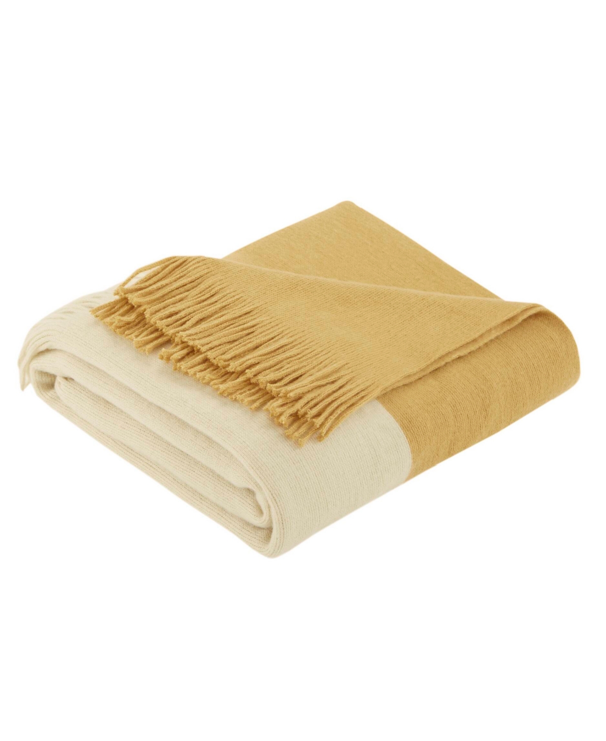 Click here for Ink+Ivy Stockholm Color Block Throw  50 x 60 - Yel... prices