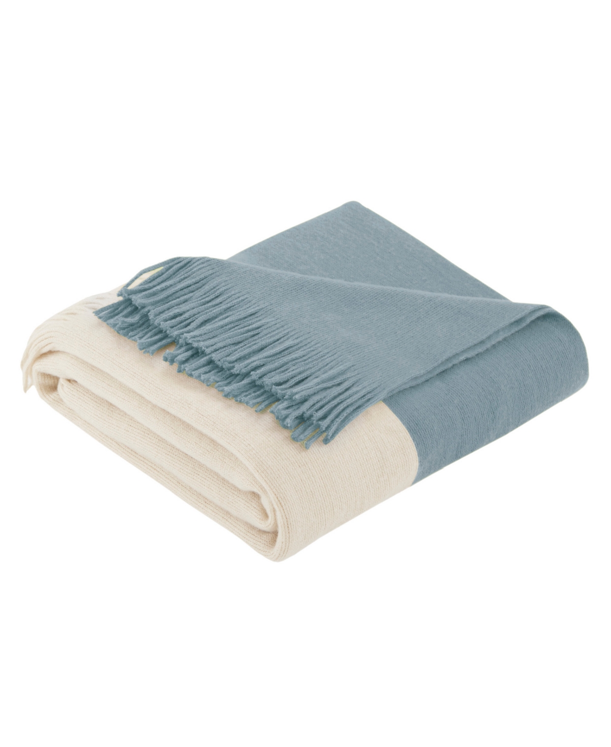 Click here for Ink+Ivy Stockholm Color Block Throw  50 x 60 - Aqu... prices