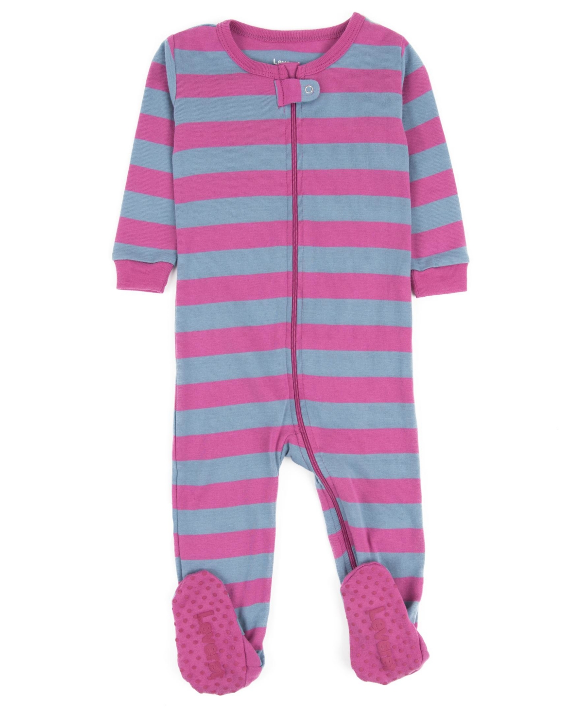 Click here for Leveret Baby Footed Cotton Striped Holiday Pajamas... prices