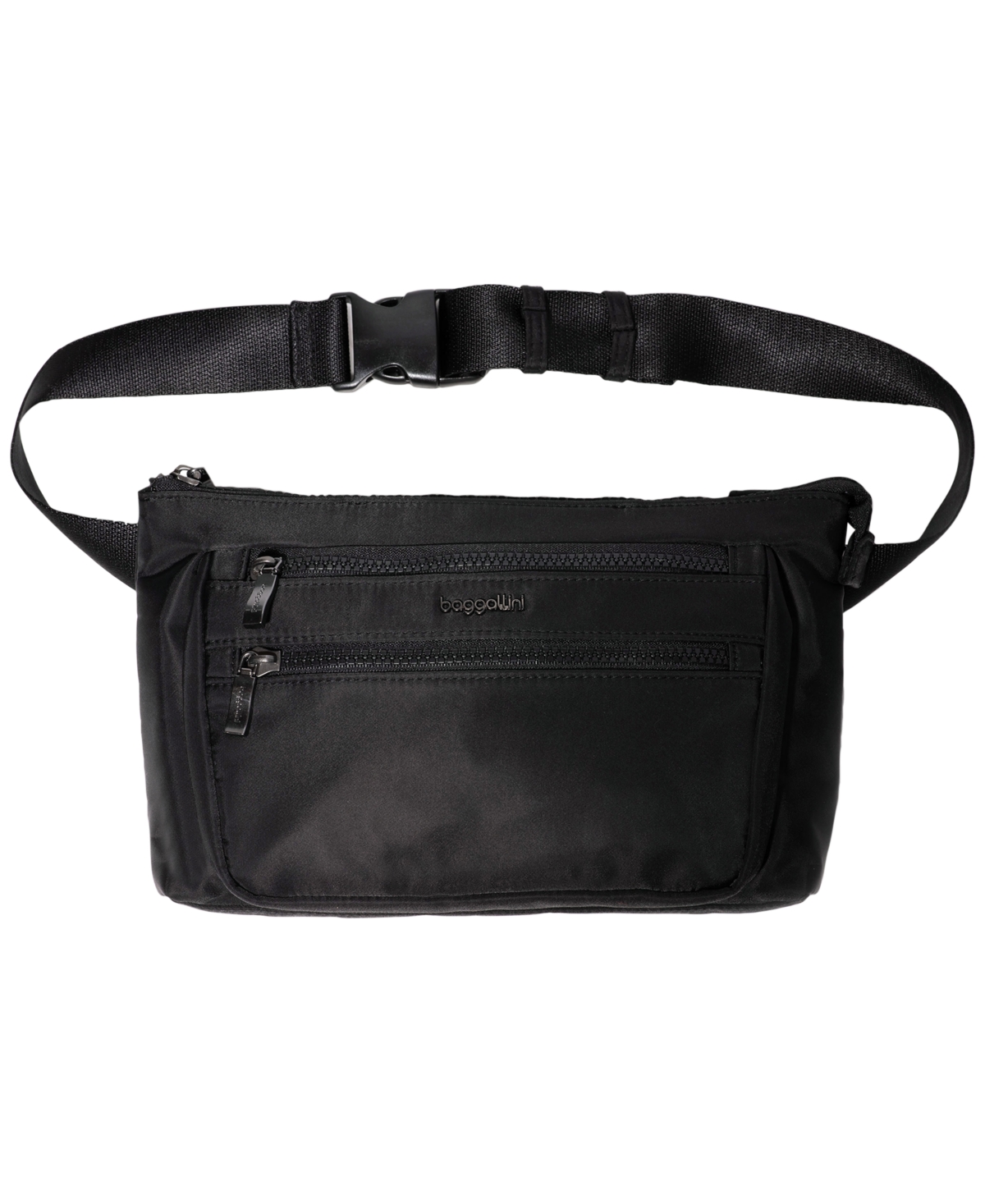 Click here for Baggallini Small Size Pocket Belt Bag - Black Twil... prices