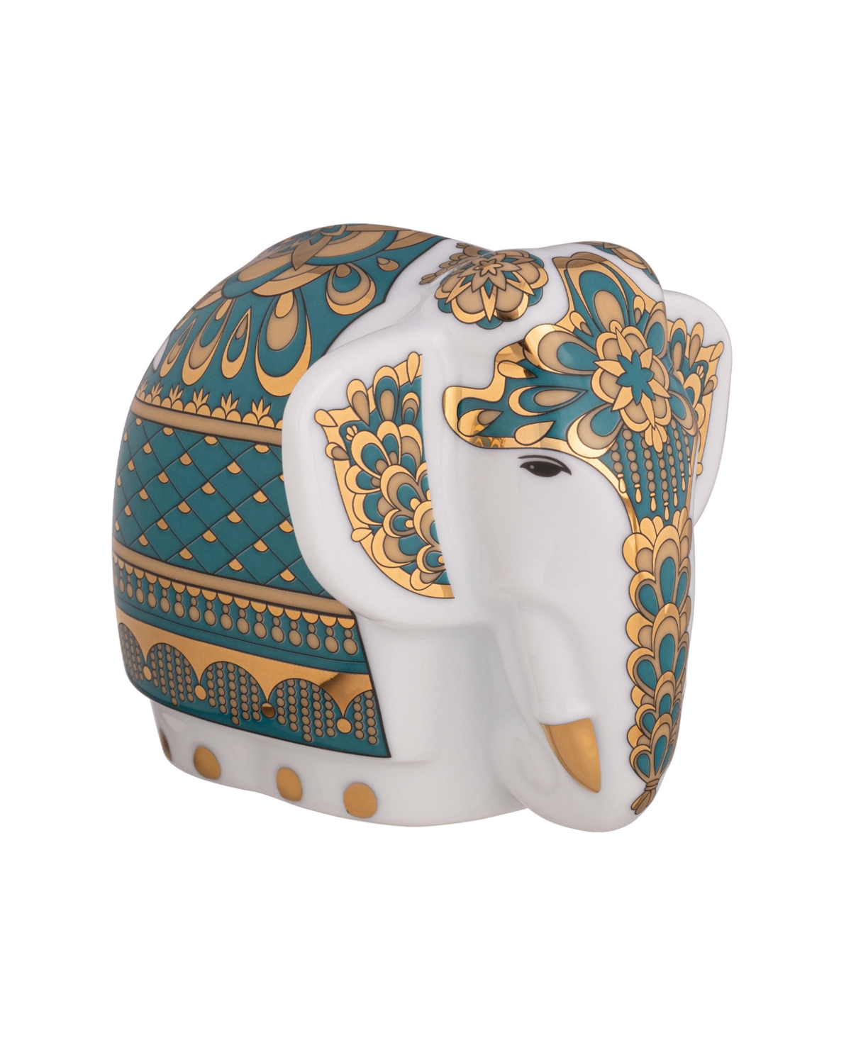 Click here for Noritake Bejeweled Elephant Figurine - Open Green prices