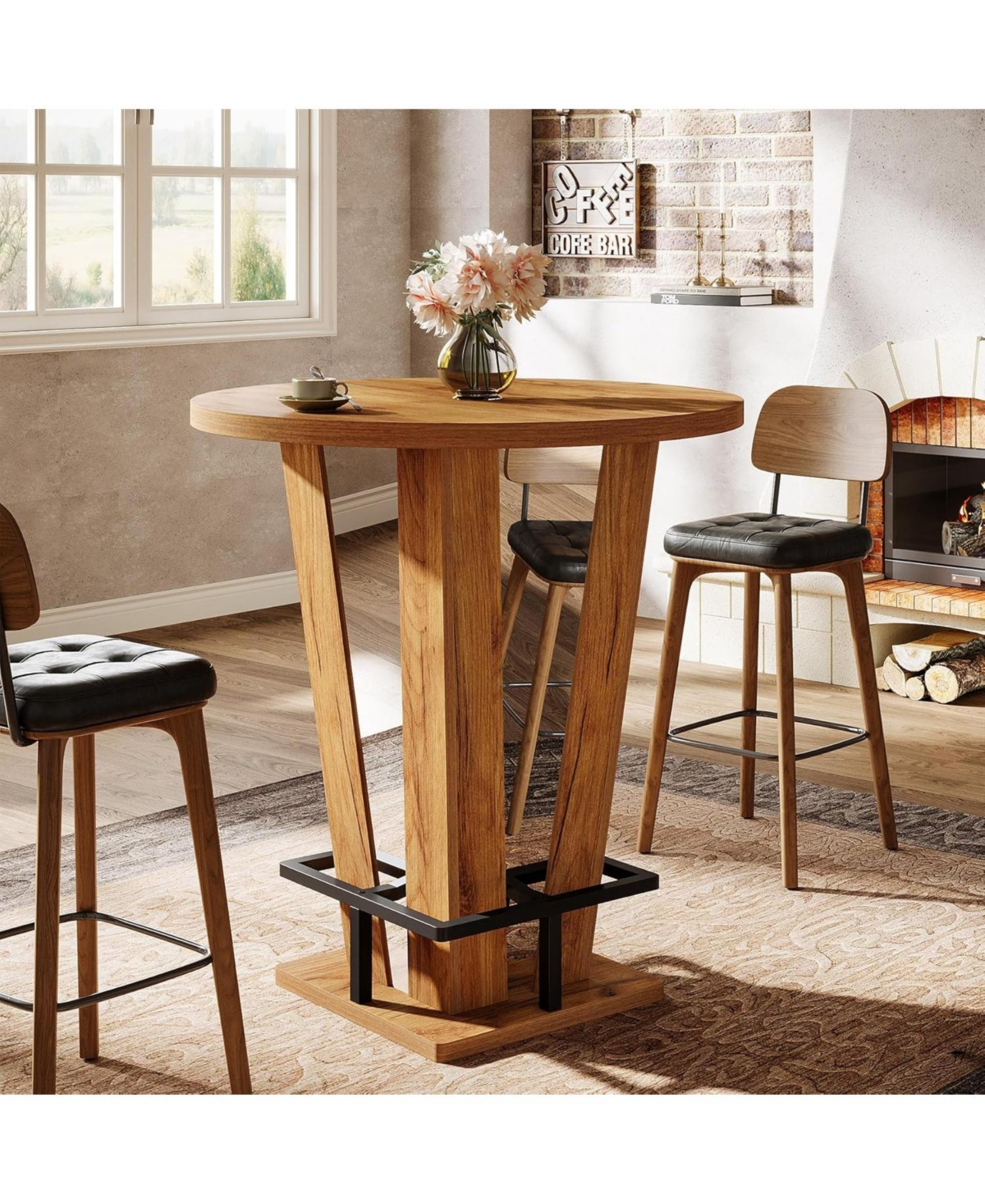 Click here for Tribesigns Round Bar Table  39.4" H  for Smal... prices