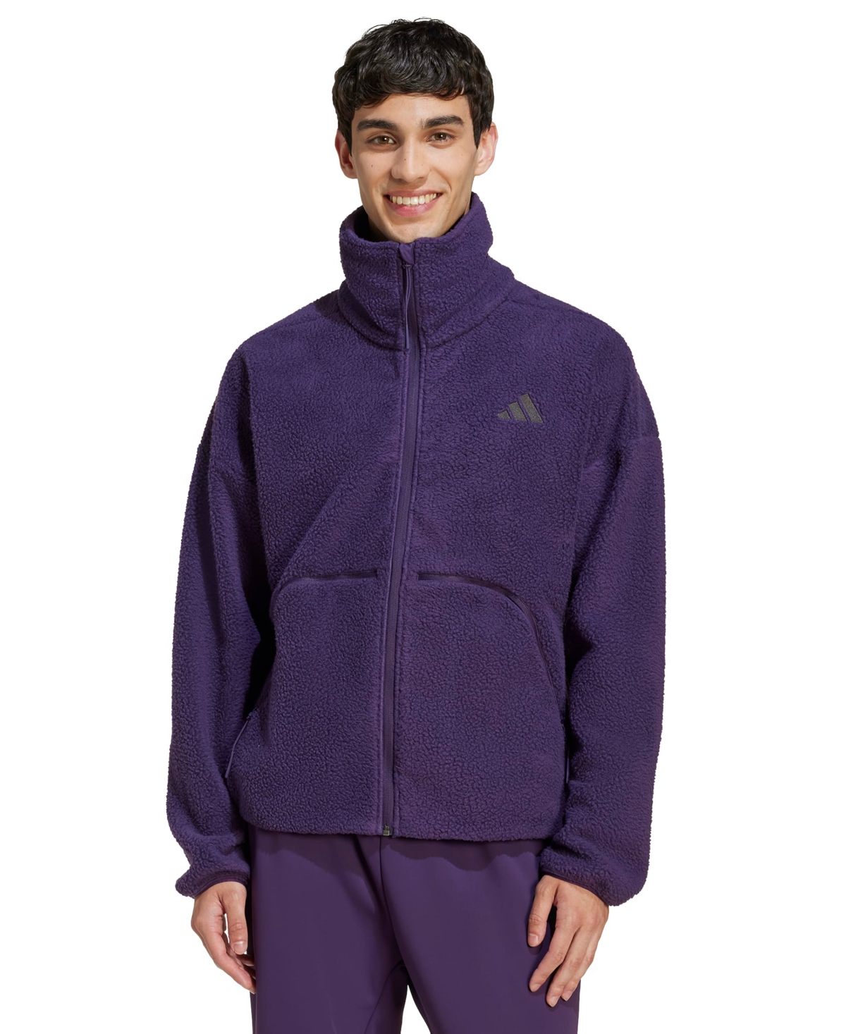 Click here for adidas Mens City Tech High-Pile Fleece Full-Zip Sp... prices