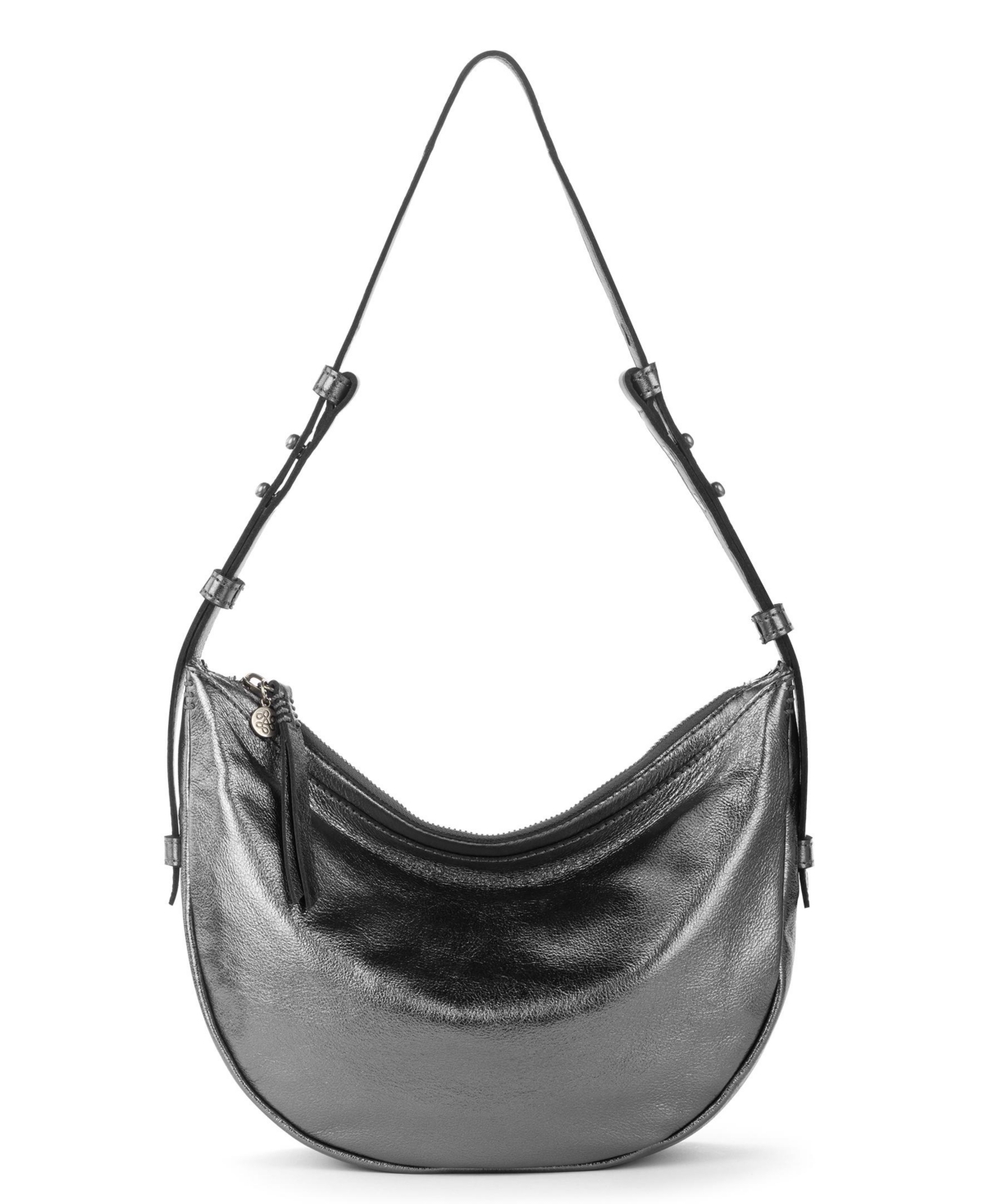 Click here for The Sak Tess Leather Medium Shoulder Bag - Gunmeta... prices