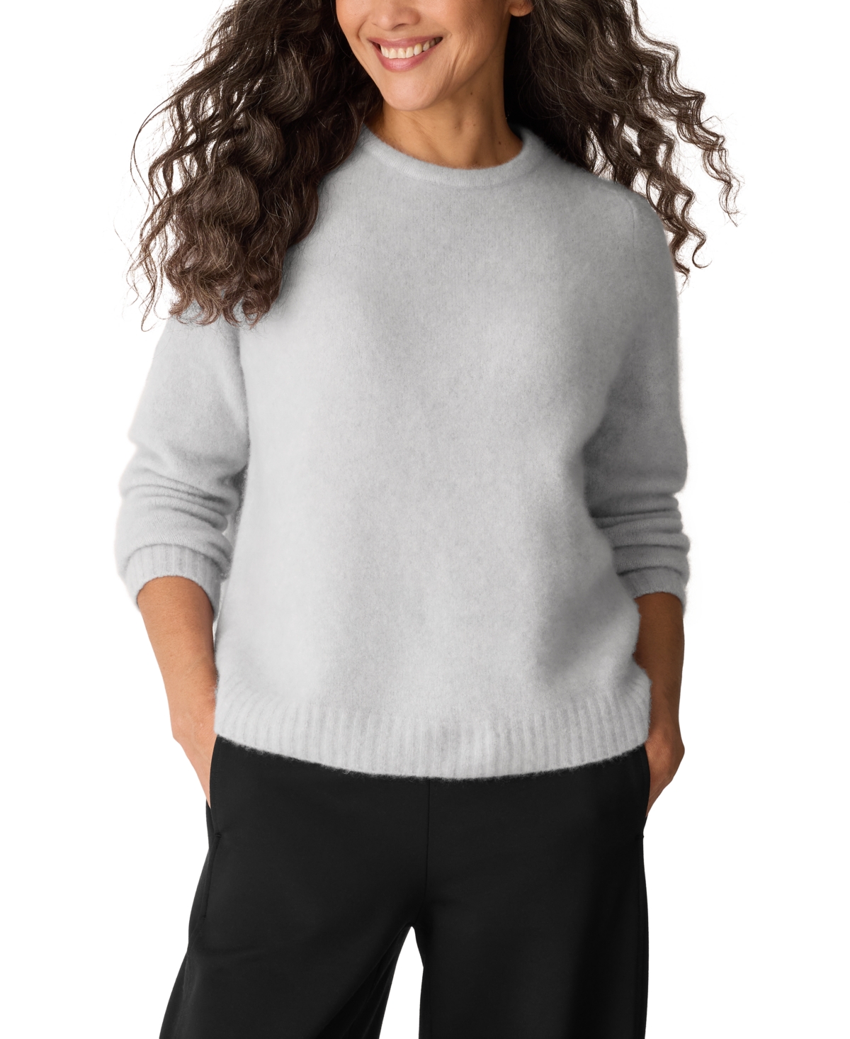 Click here for Eileen Fisher Womens Crewneck Long-Sleeve Sweater... prices