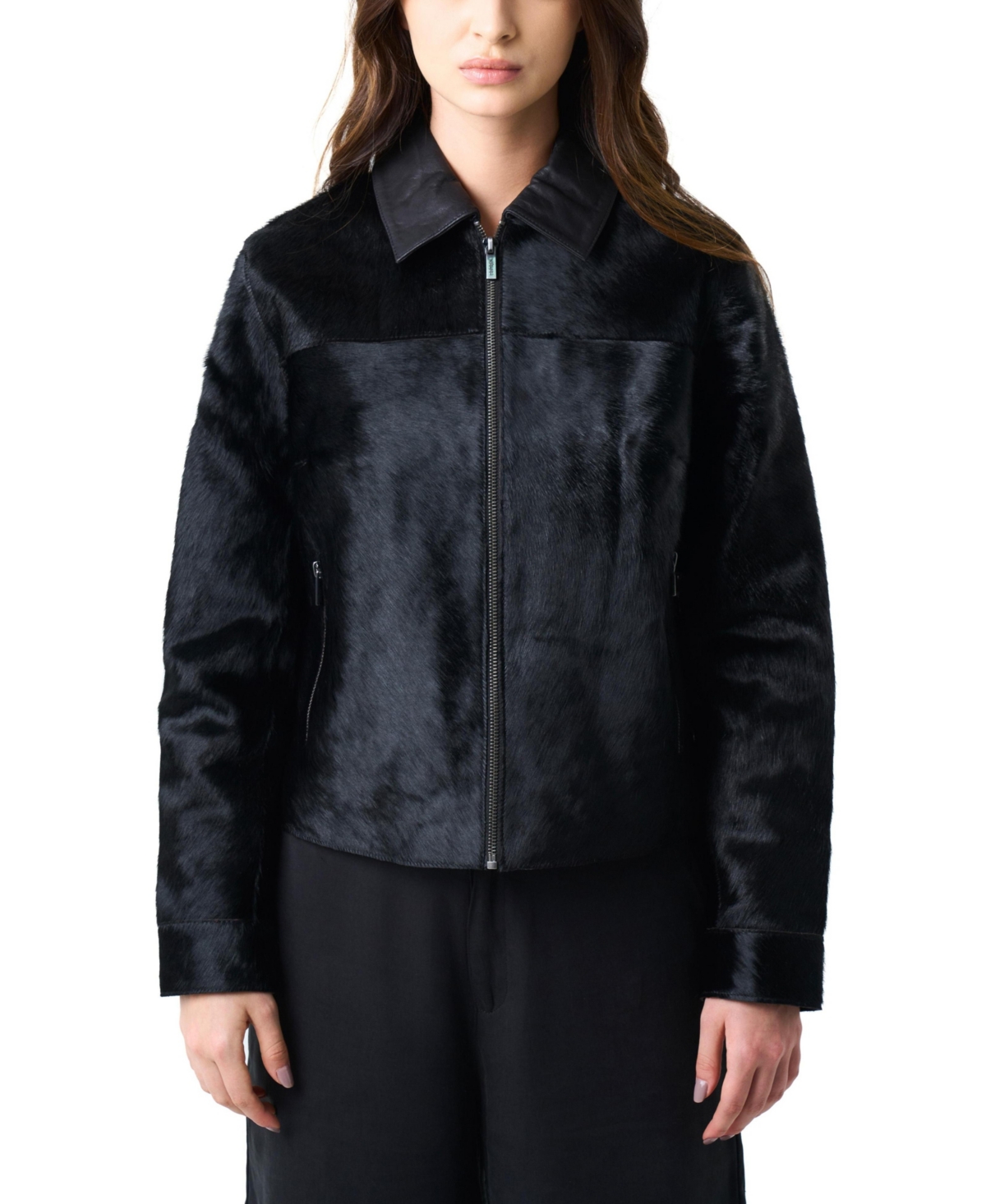 Click here for Velez Womens Antares Jacket in Leather with Hair f... prices