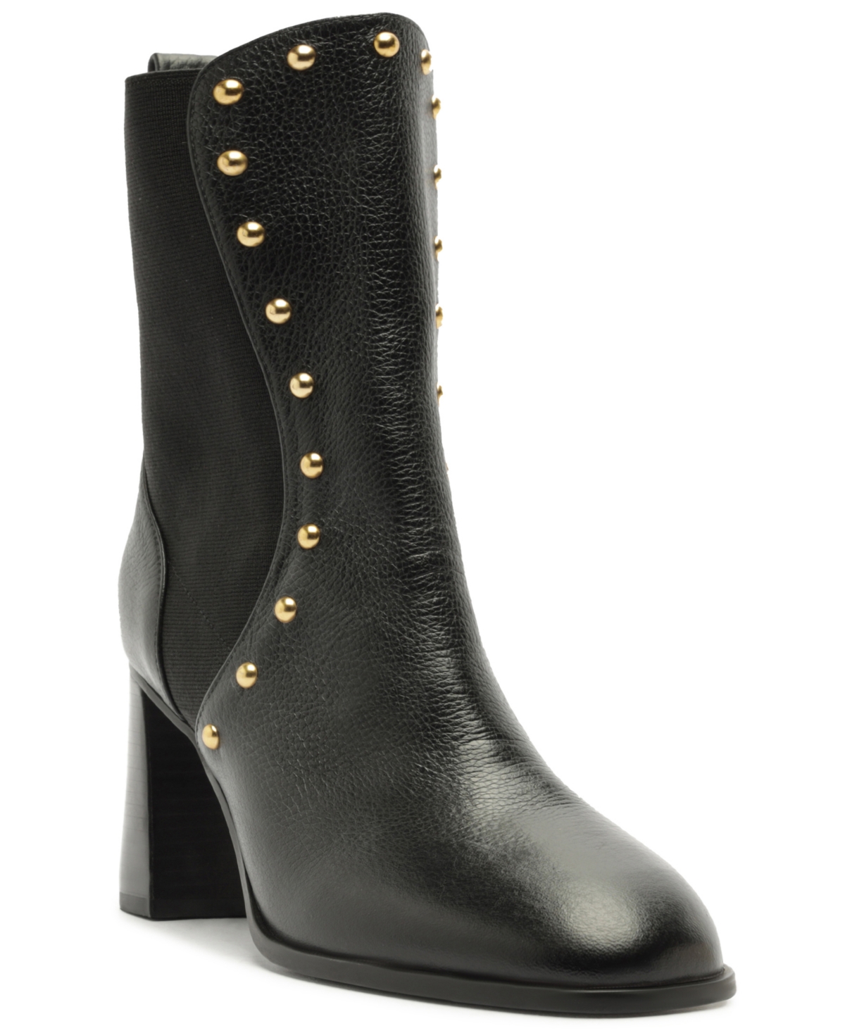 Click here for Arezzo Womens Rony Mid Block Heel Booties - Black prices