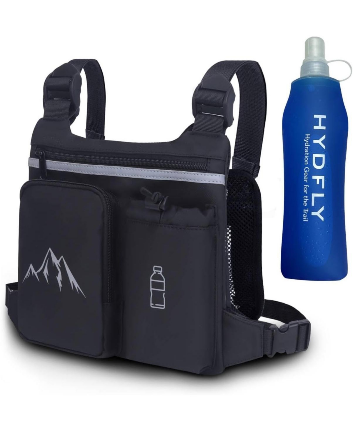 Click here for Batfox Running Vest Chest Pack with Hydration Bott... prices