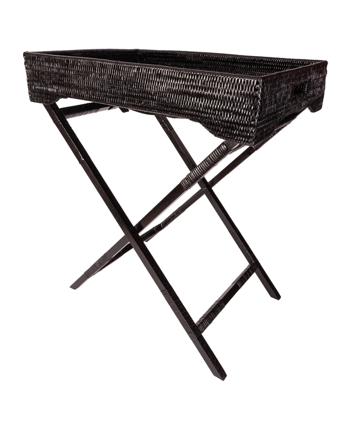 Click here for Artifacts Rattan Butler Tray/Table with Glass Inse... prices