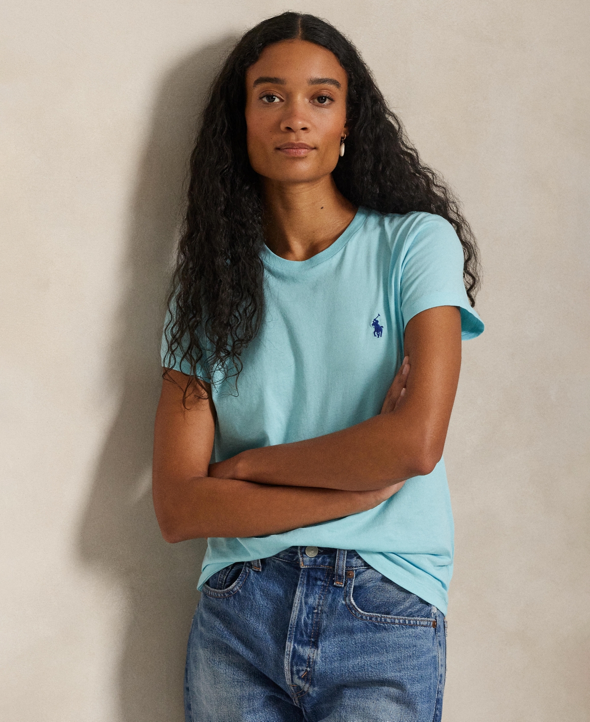 Click here for Polo Ralph Lauren Womens Crew Neck T-Shirt - Turqu... prices