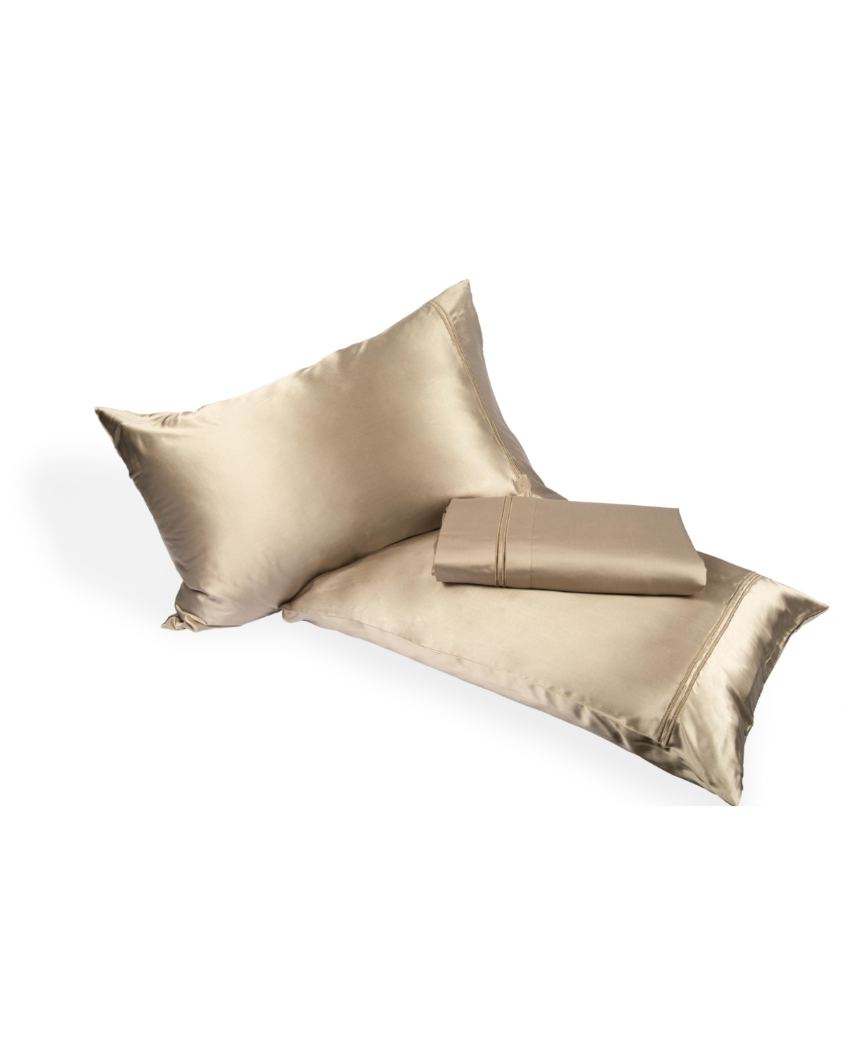 Click here for Mismatch 4-Pc. Queen Sheet & Silk Pillowcase Set -... prices