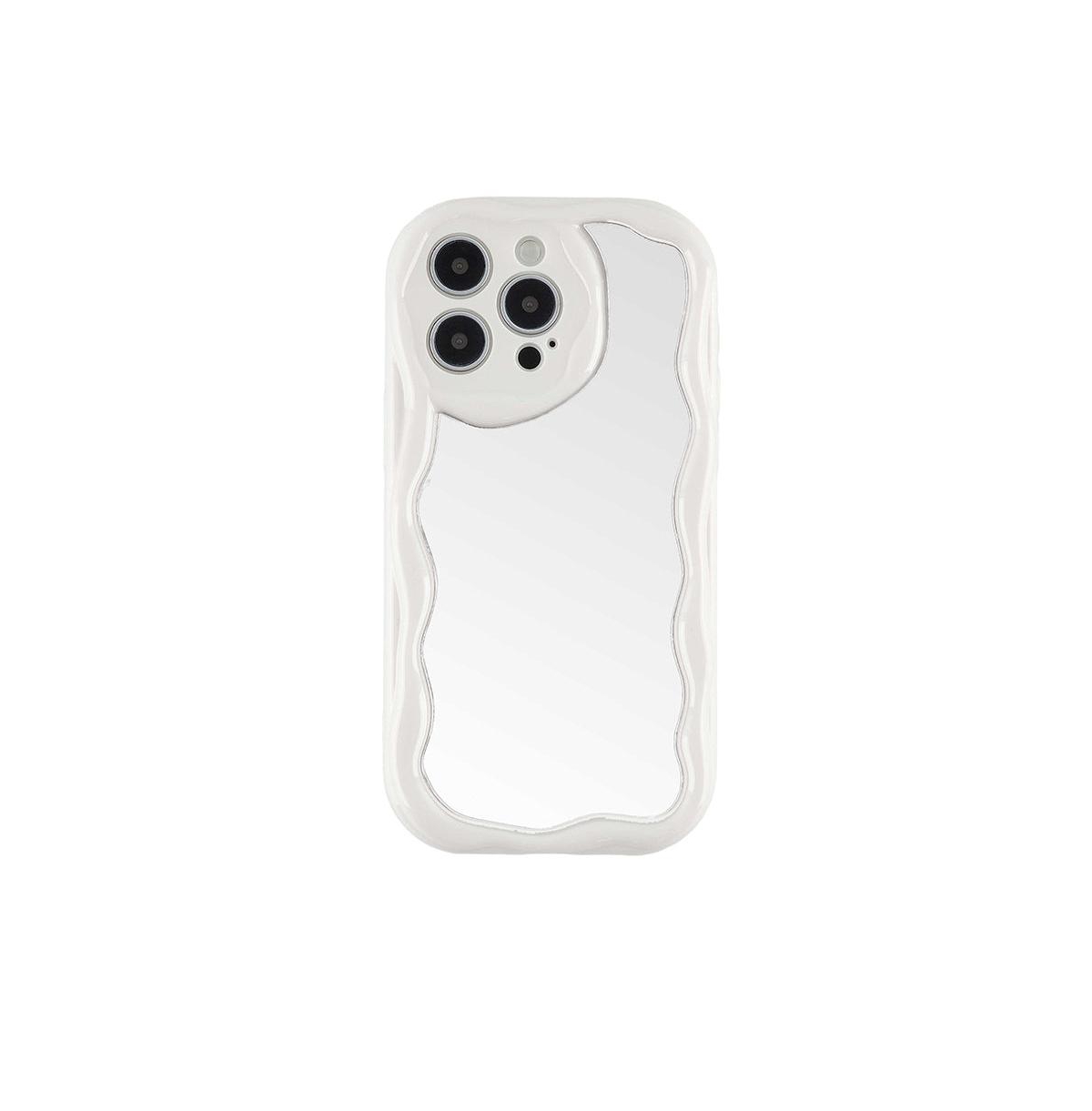 Click here for Auramma Funky Mirror iPhone 15 Pro Case - White prices