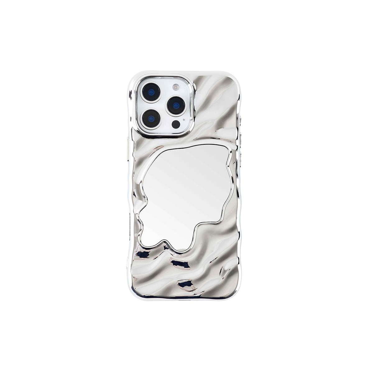 Click here for Auramma Silver Mirror iPhone 16 Pro Max Case - Sil... prices