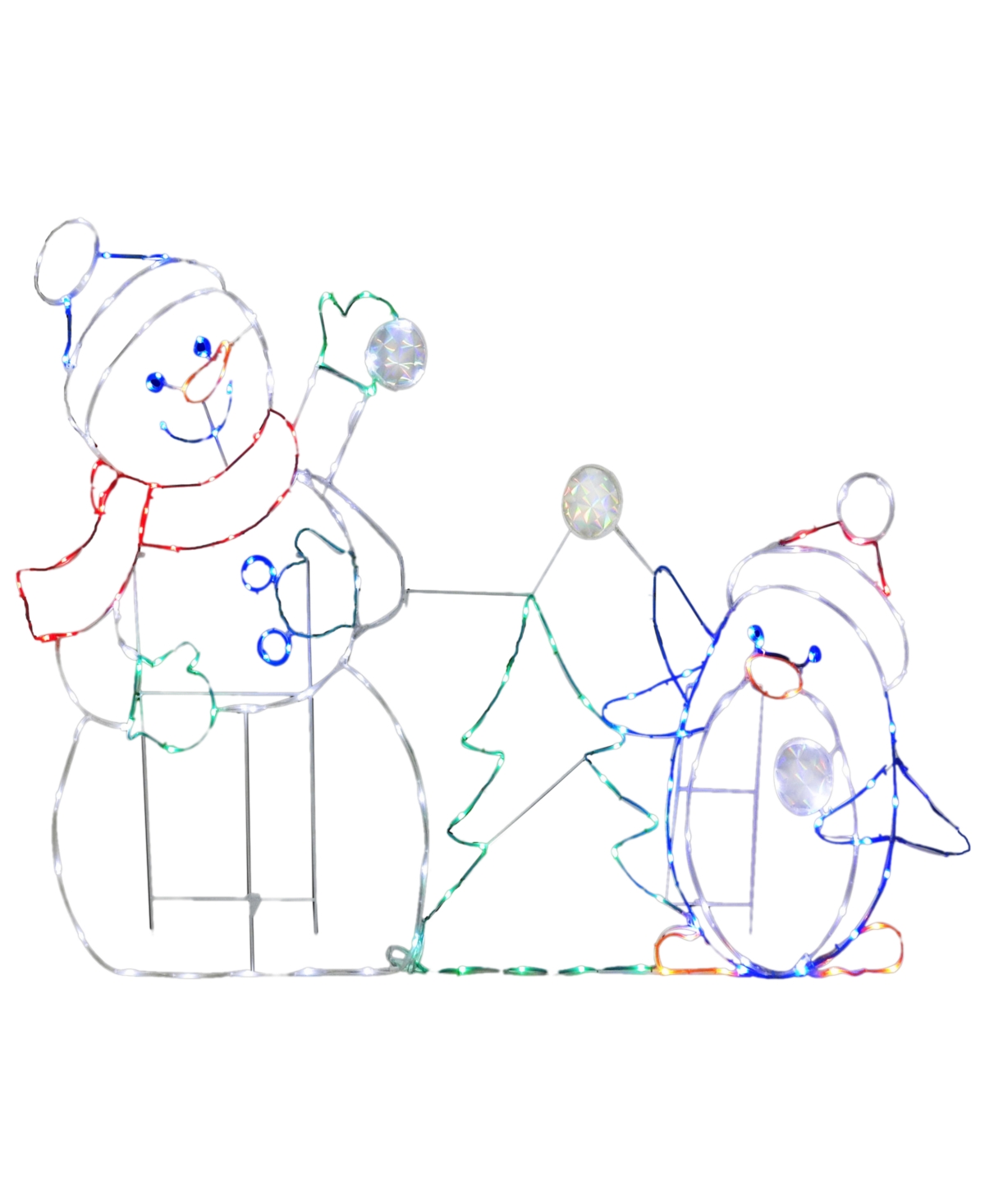 Click here for Puleo International 3.5 Snowman with Penguin Outdo... prices