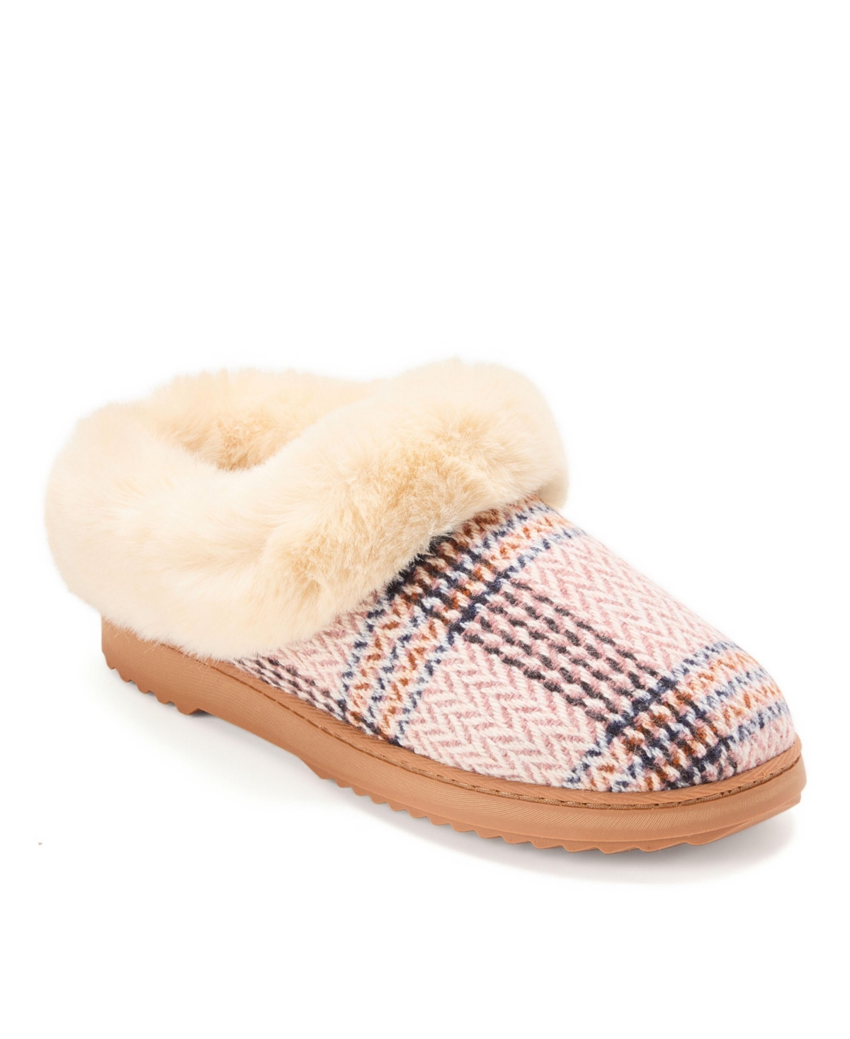 Click here for Dearfoams Womens Hannah Festive Knit Clog House Sh... prices