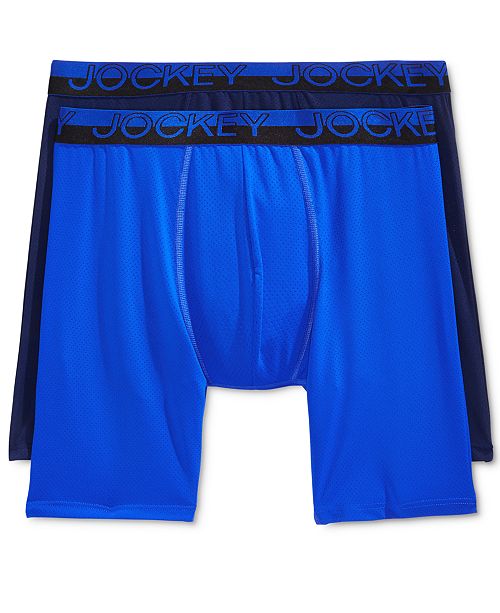 Jockey Men's Tagless Sport Mesh Midway Briefs, 2 Pack & Reviews ...