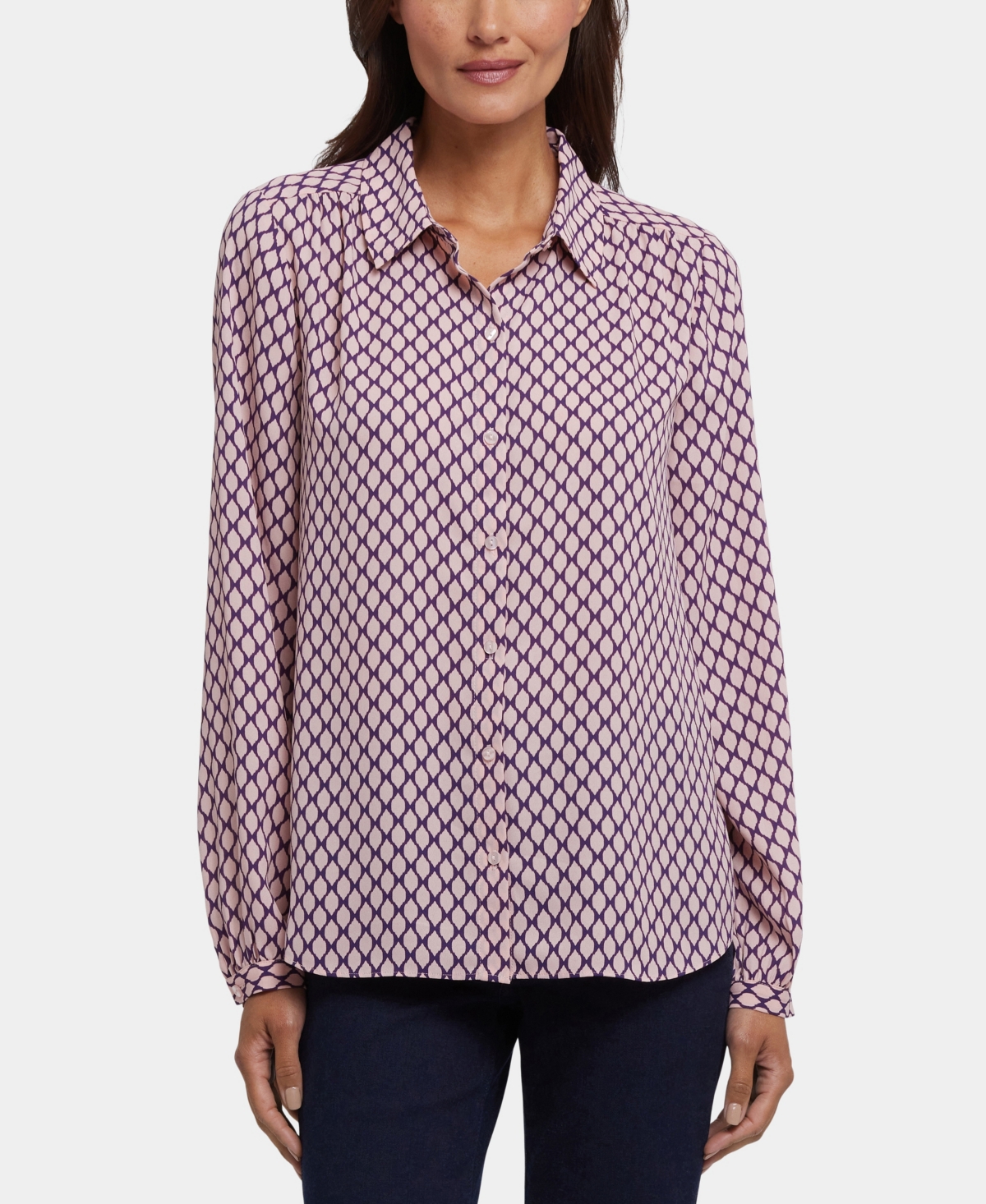Click here for Nydj Womens Point Collar Modern Top - Emile Pierre prices