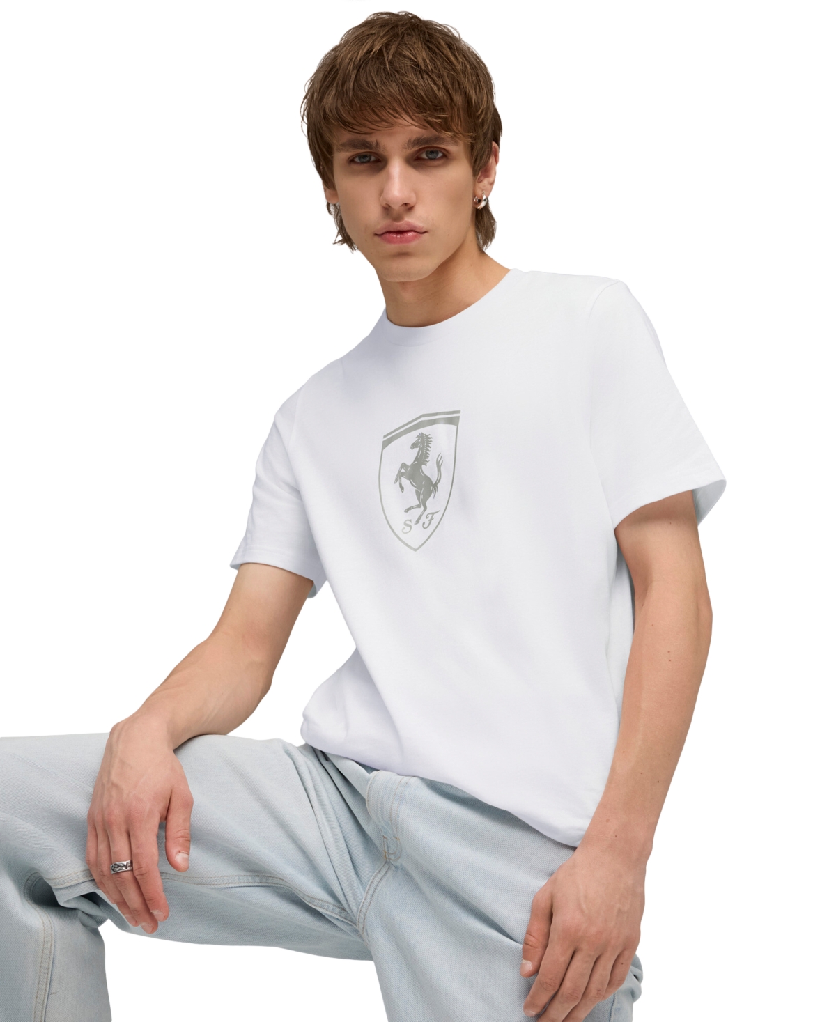 Click here for Puma Mens Ferrari Sportswear Tonal Shield T-Shirt... prices