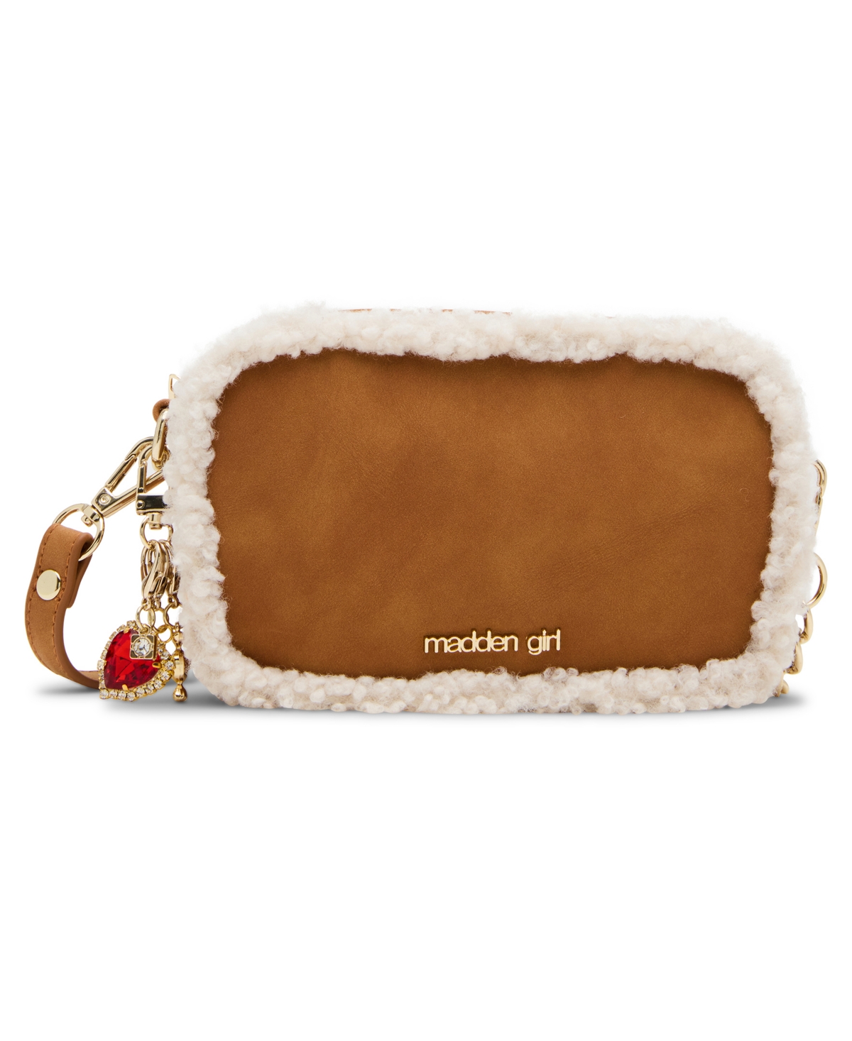Click here for Madden Girl Elisen Nubuck/Sherpa Camera Crossbody... prices