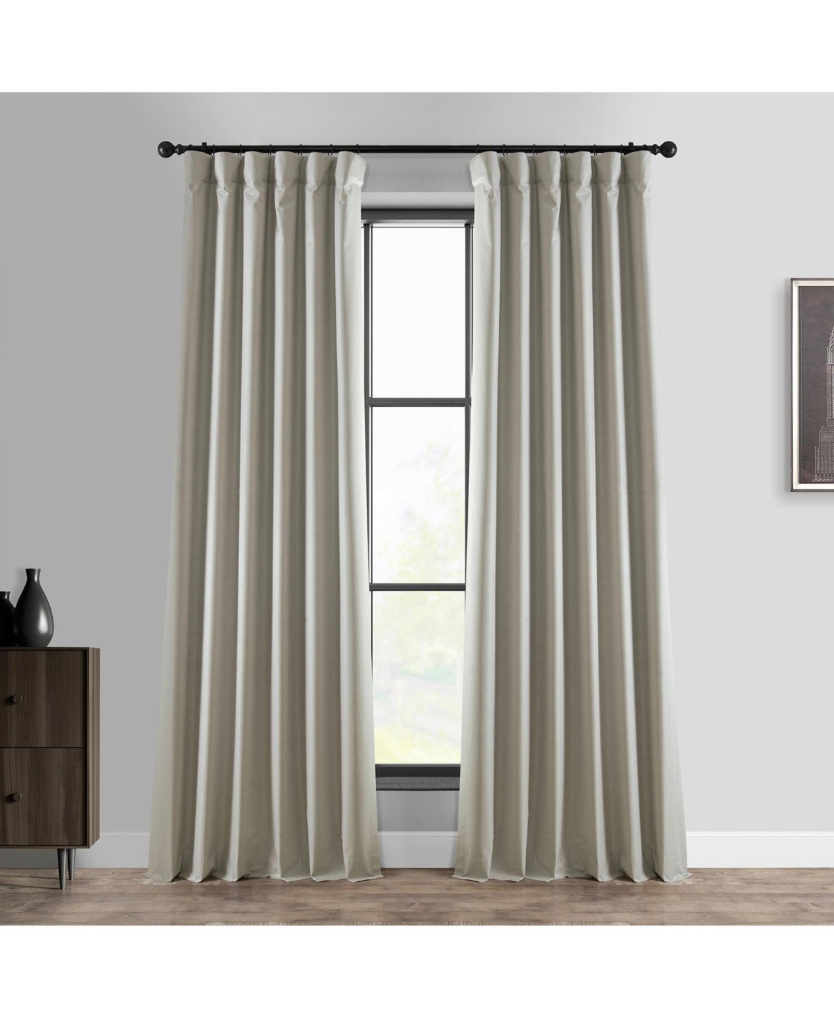 Click here for Half Price Drapes Hotel Blackout Curtain - Dark iv... prices