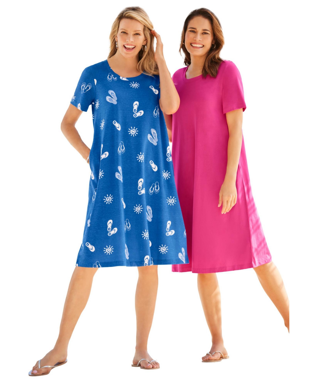 Click here for Woman Within Womens Plus Size Perfect Short-Sleeve... prices