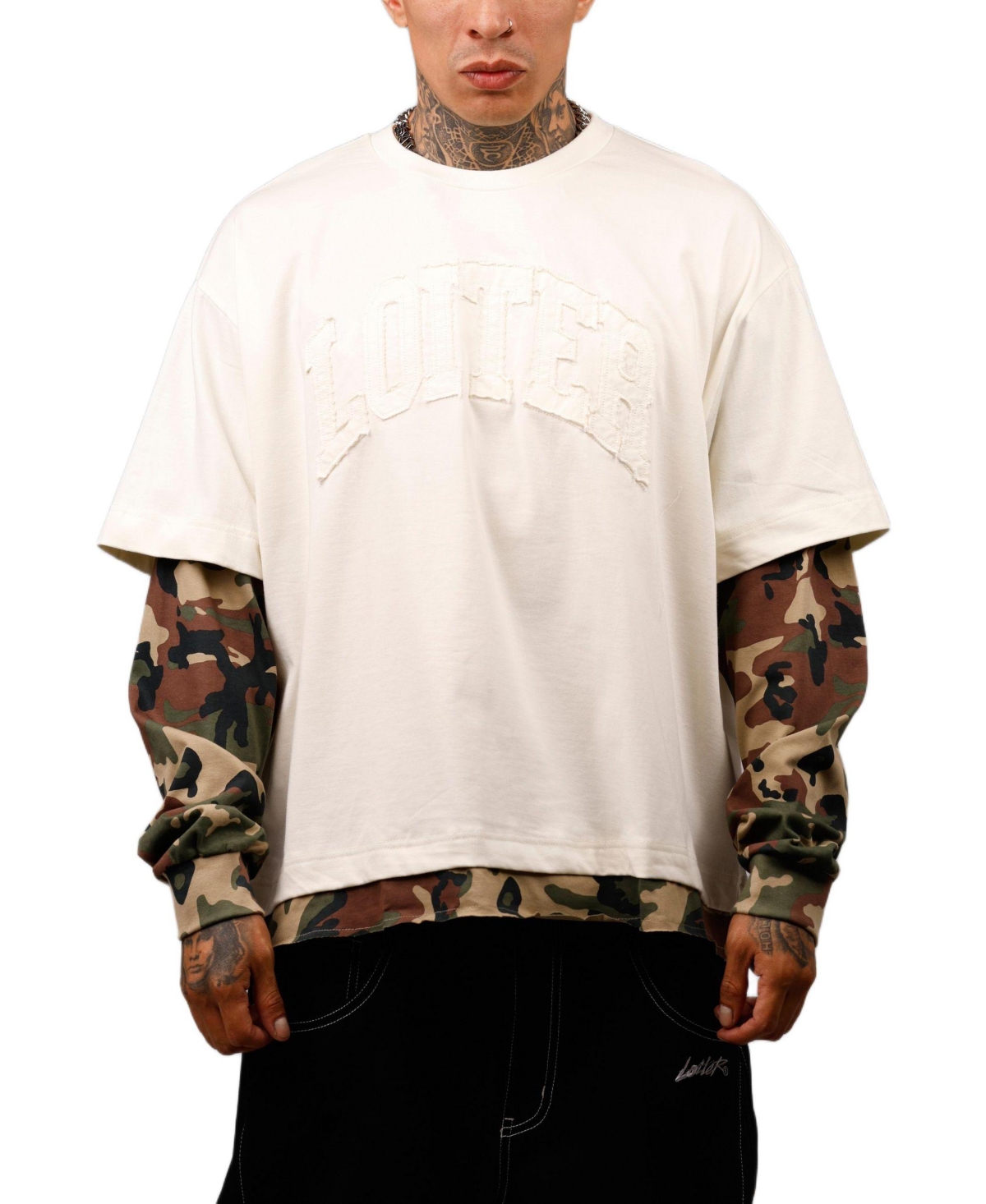 Click here for Loiter Mens Impact Ls Tee - Beige/Khaki prices