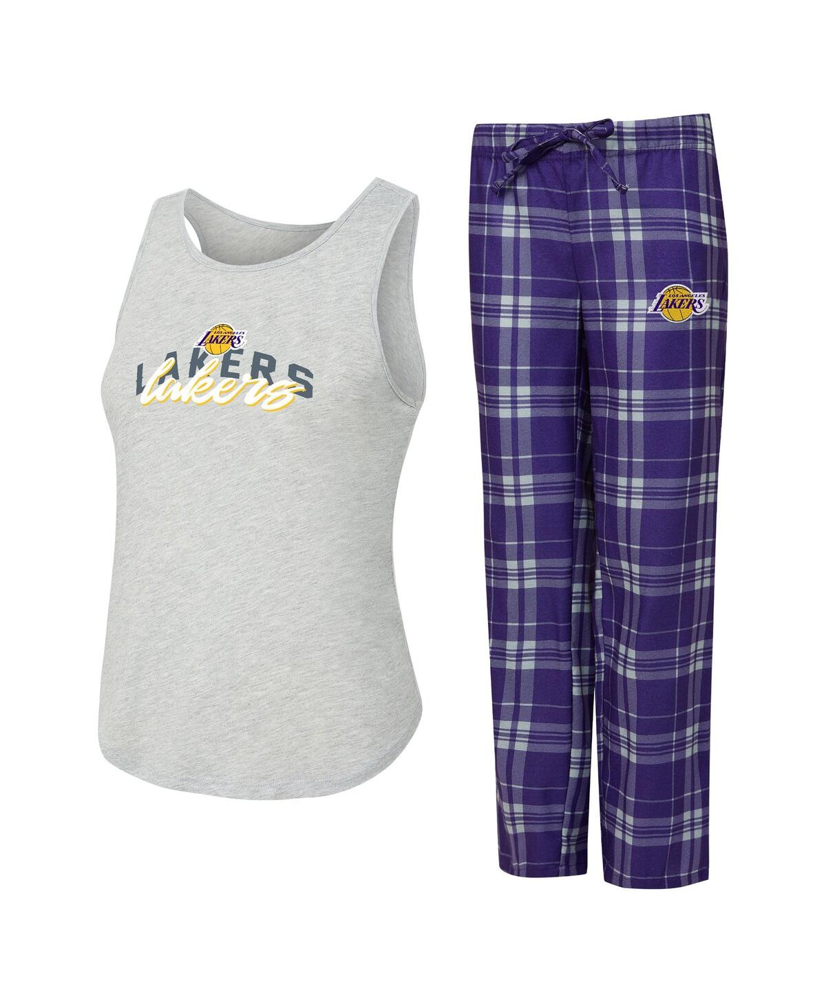Click here for Concepts Sport Womens 2-Piece Purple/Heather Gray... prices