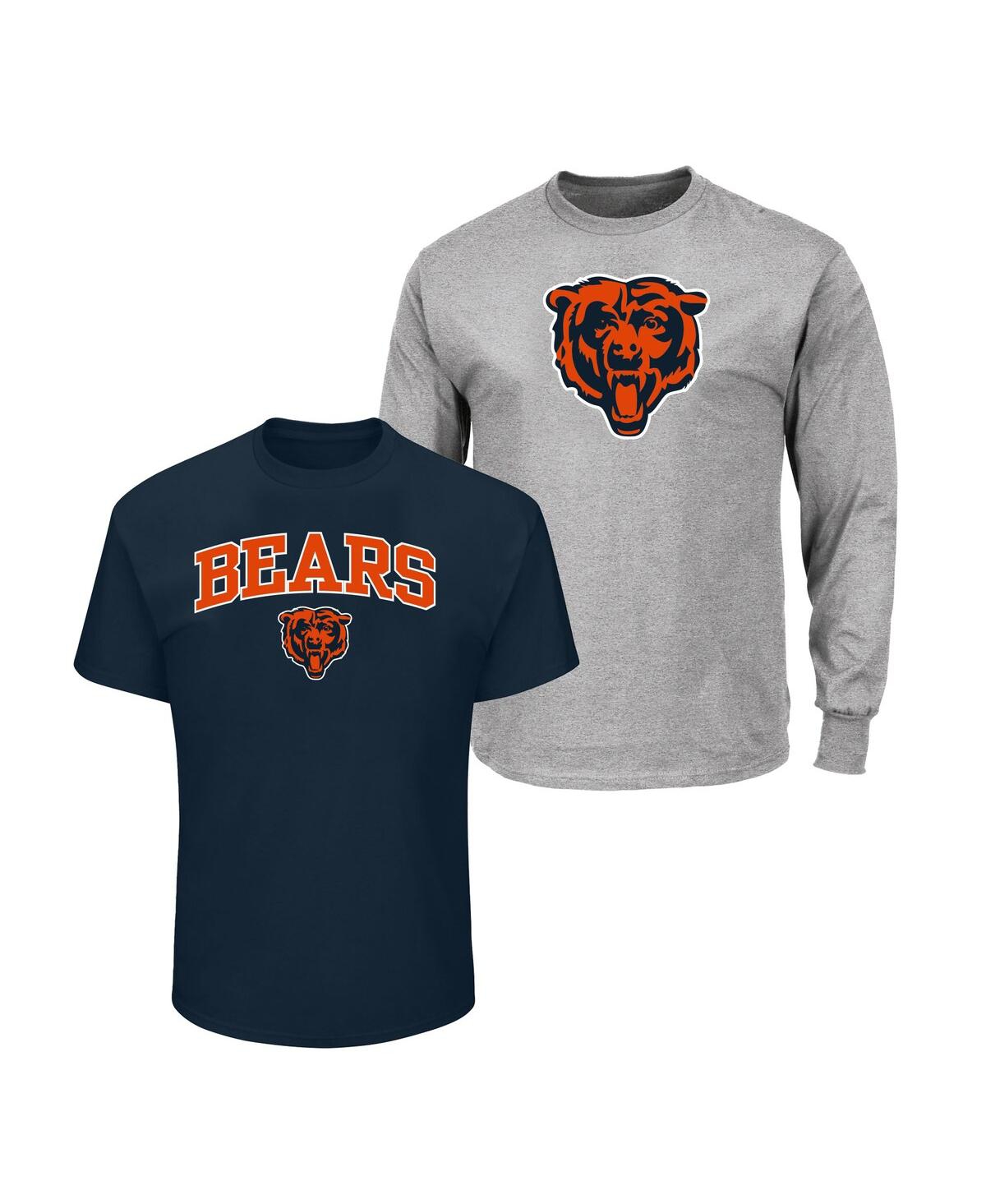 Click here for Fanatics Mens Navy/Heather Gray Chicago Bears Big... prices