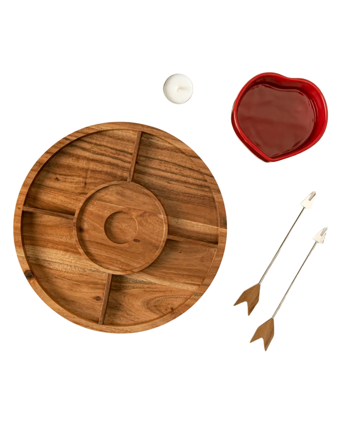 Click here for Uncommon Goods Date Night Heart-Shaped Fondue Set... prices