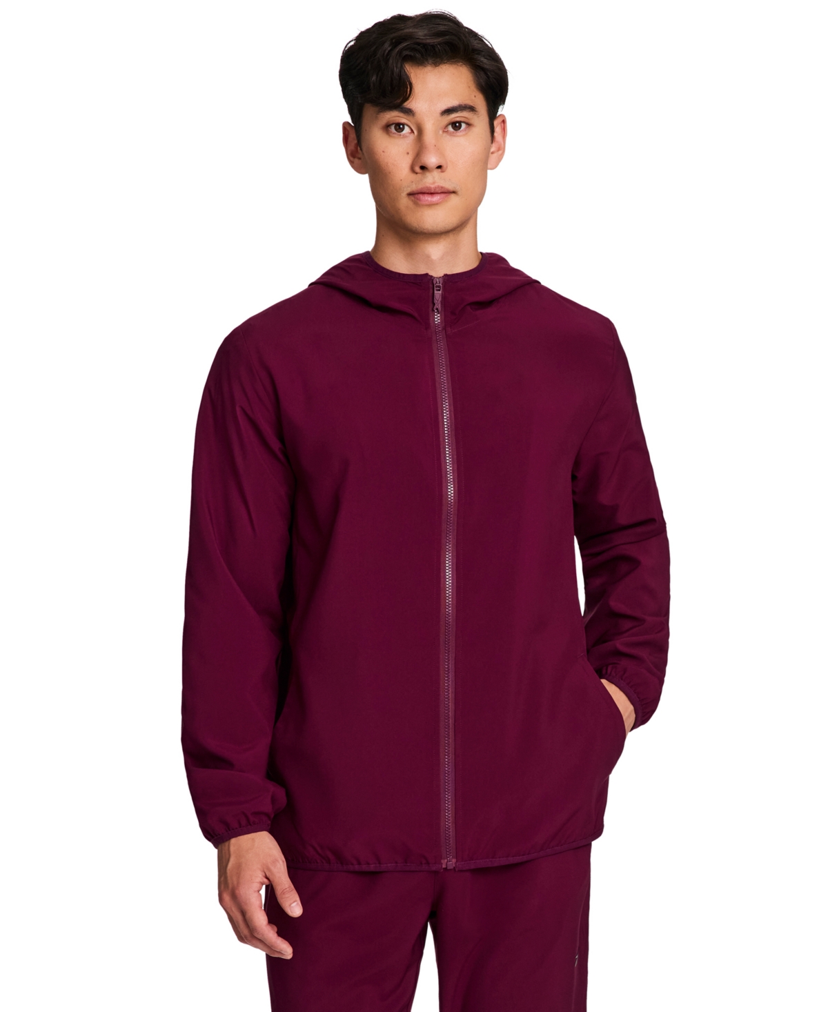 Click here for Reebok Mens Woven Logo Jacket - Black Cherry prices
