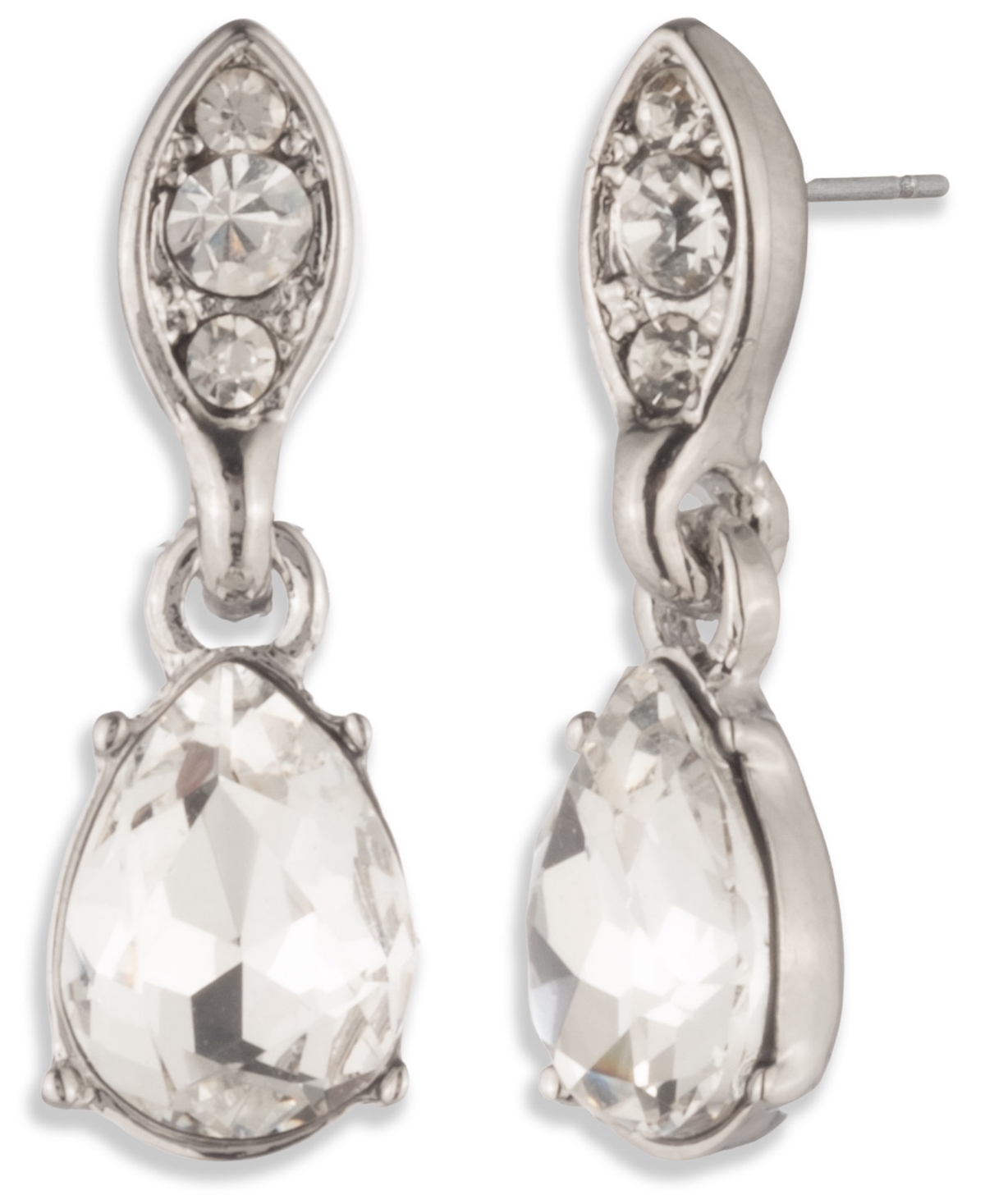 Click here for Givenchy Glass Crystal Post Drop Earrings ((also i... prices