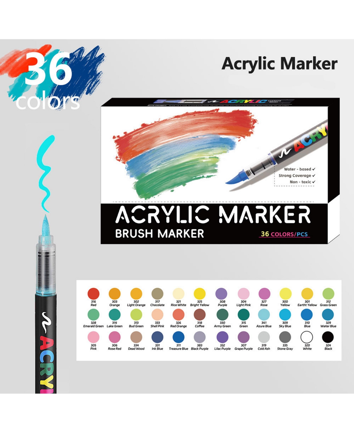Click here for Htutwoo 36 Colors Paint Markers  Multi-Purpose Art... prices