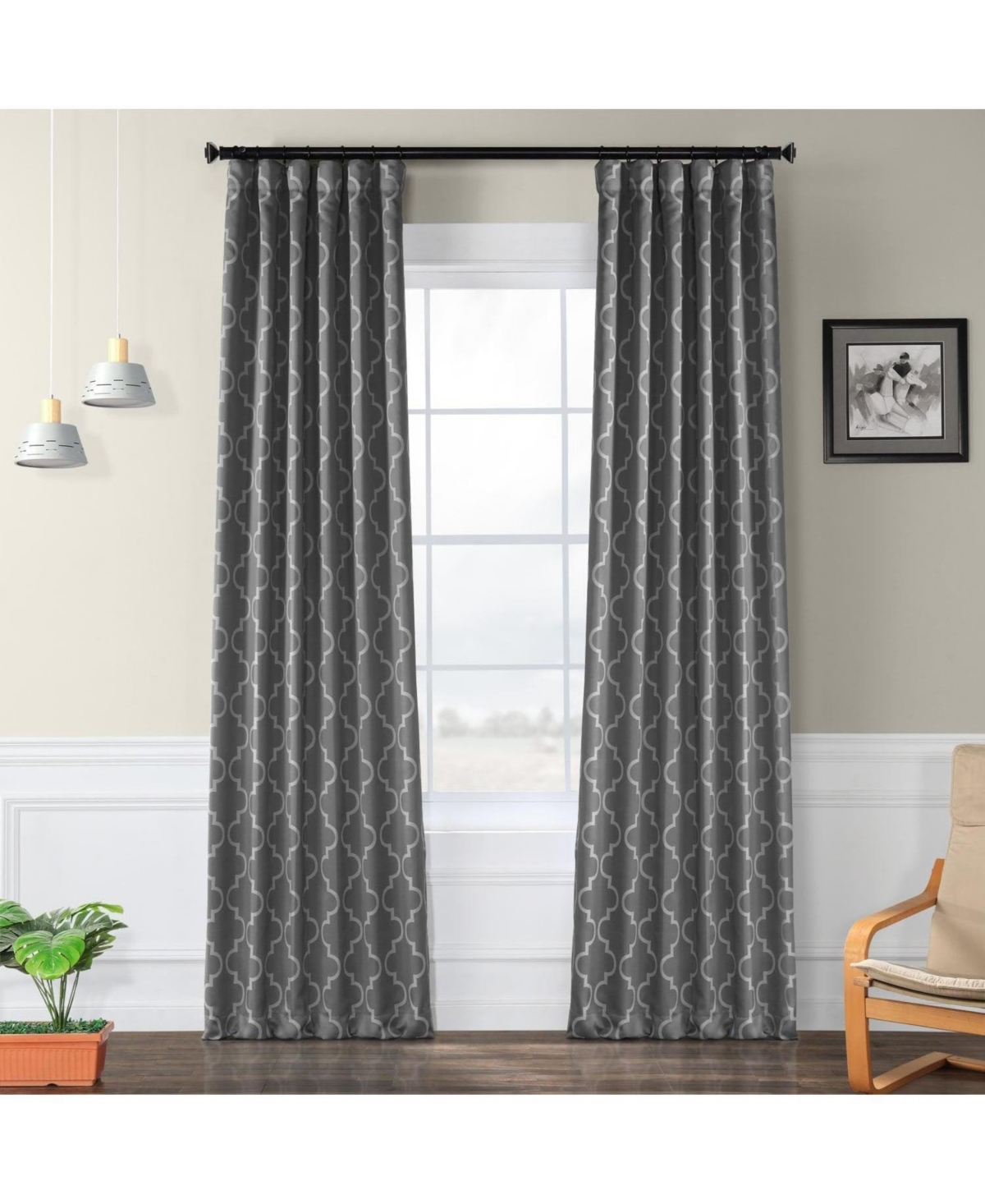 Click here for Half Price Drapes Seville Geometric Room Darkening... prices