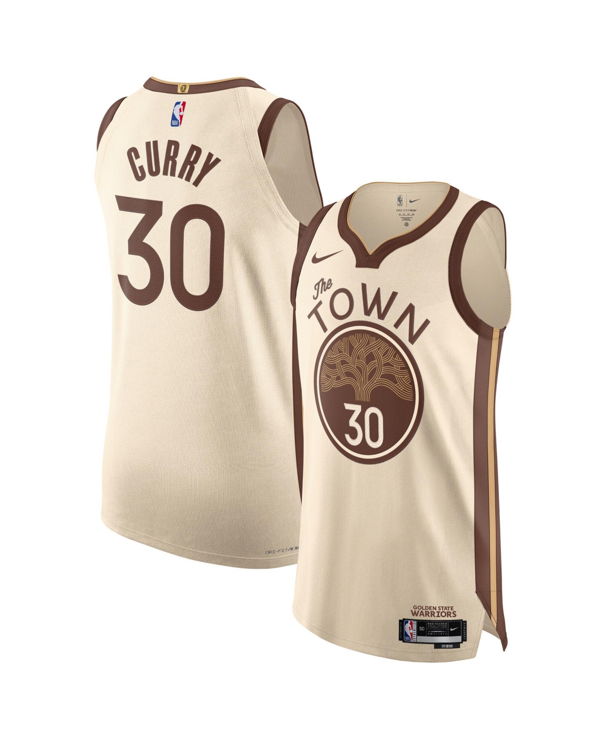 Click here for Nike Mens and Womens Stephen Curry Tan Golden Stat... prices