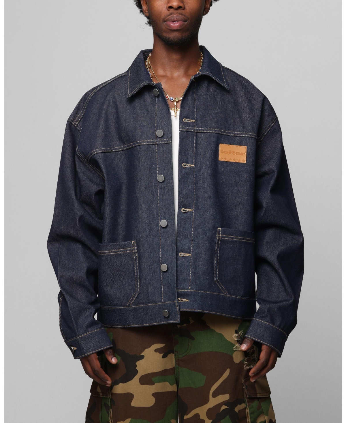 Click here for mnml Mens Prestige Denim Jacket. - Blue prices