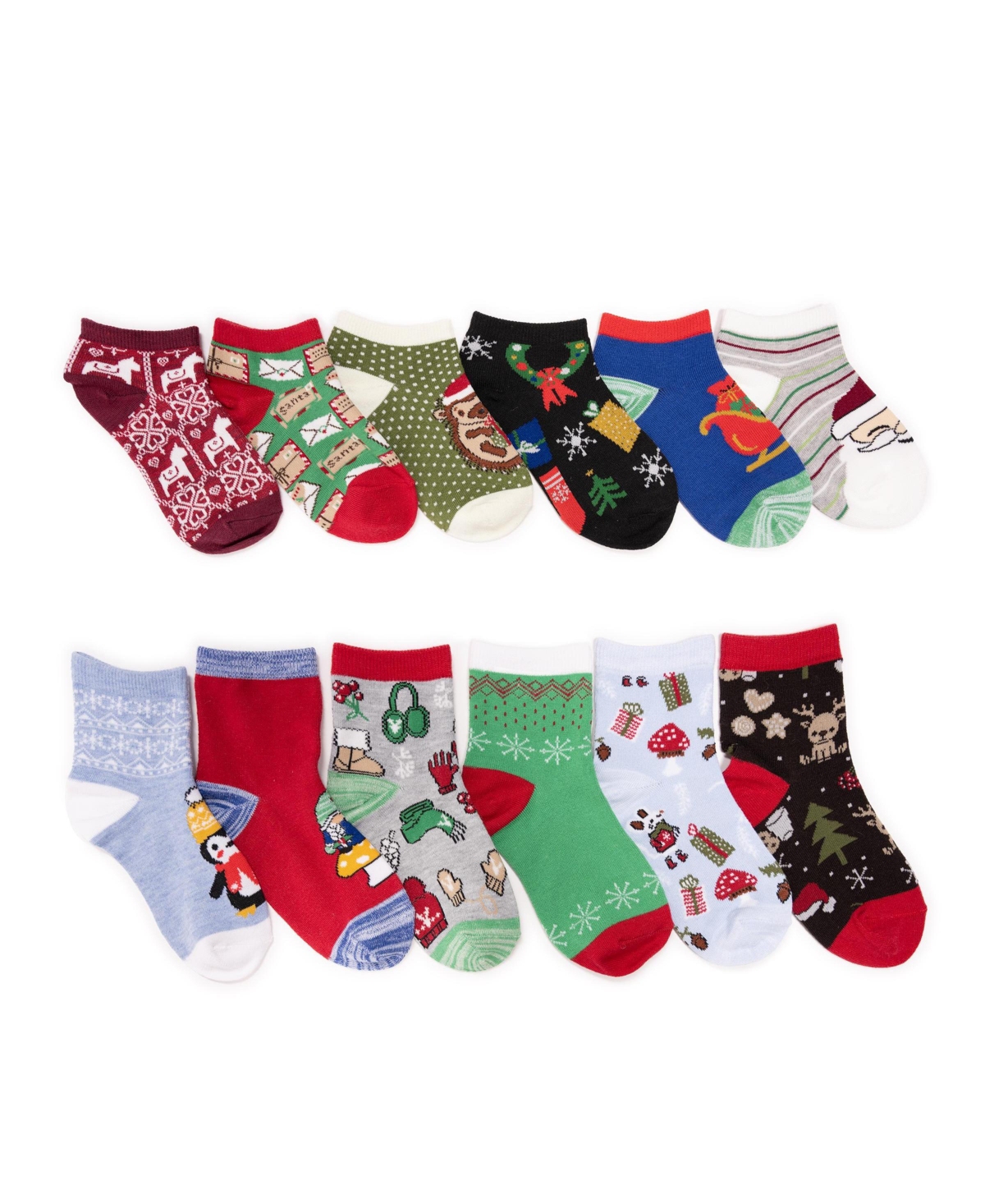 Click here for Muk Luks Kids 12 Days of Christmas Socks - Multico... prices