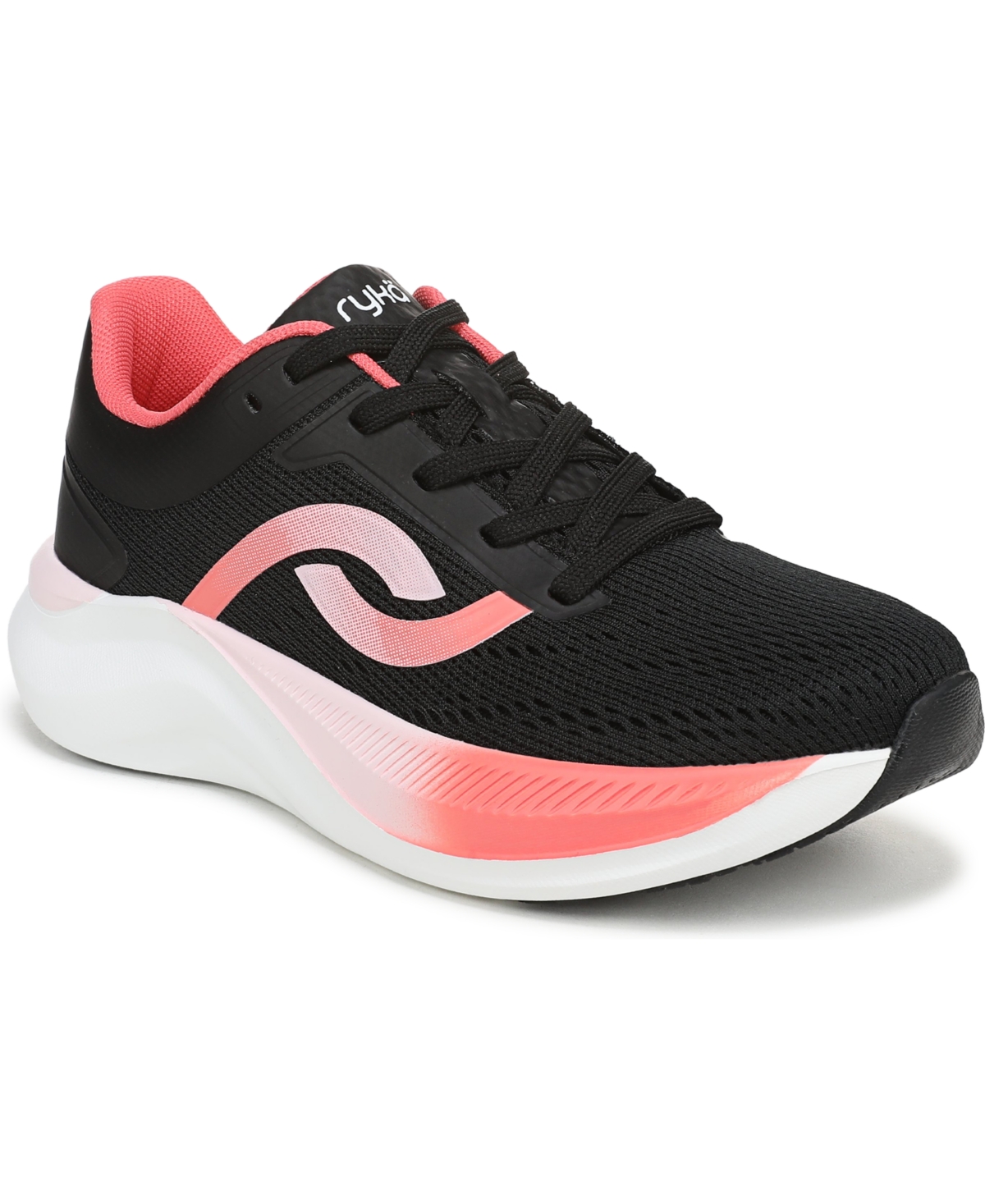 Click here for Ryka Womens Convoy Lace-Up Walking Sneakers - Blac... prices