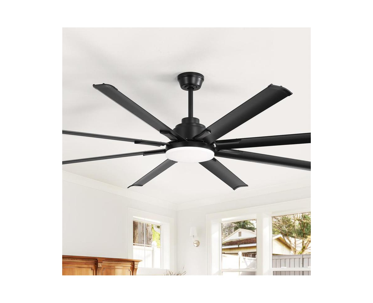 Click here for Sofucor 72-inch Modern Matte Black 8-Blade Ceiling... prices