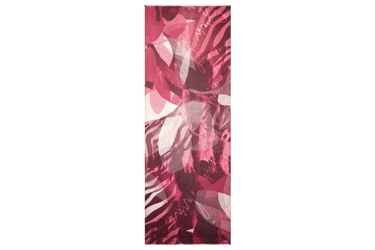 Click here for Olsen Pannaeux Print Scarf with Frayed Edge Trim -... prices