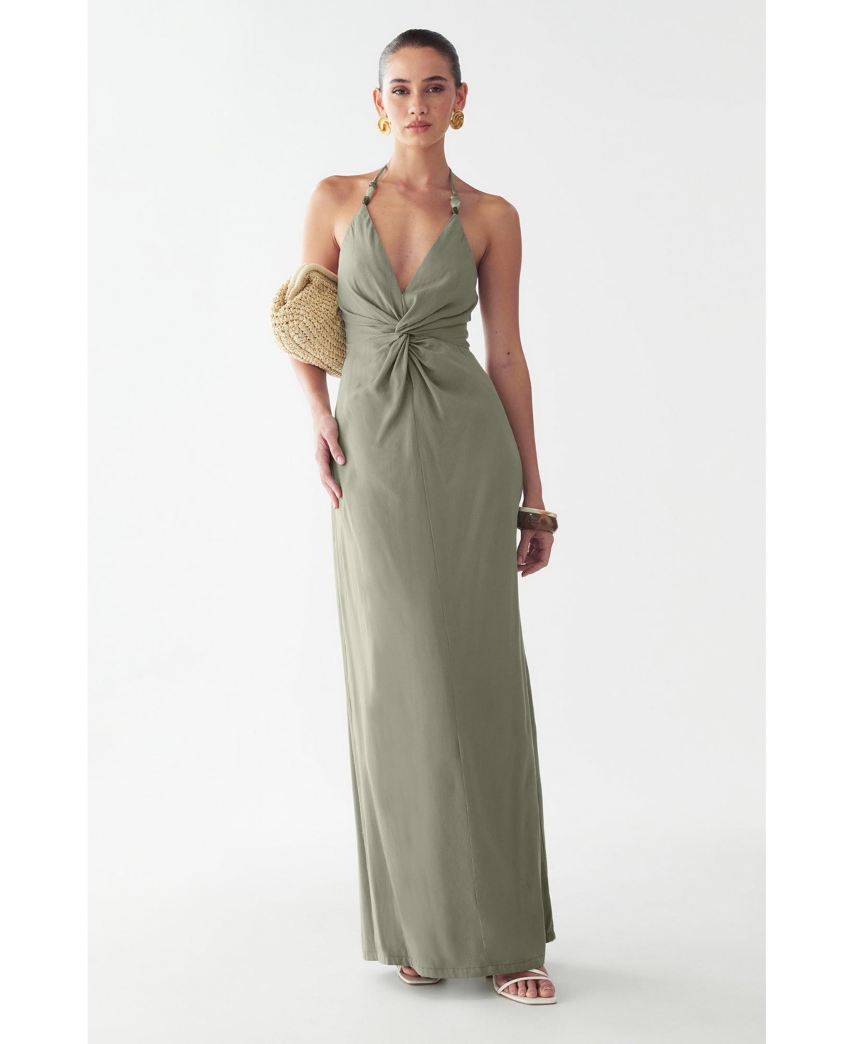 Click here for St Mrlo Womens Alaia Dress - Bay leaf prices