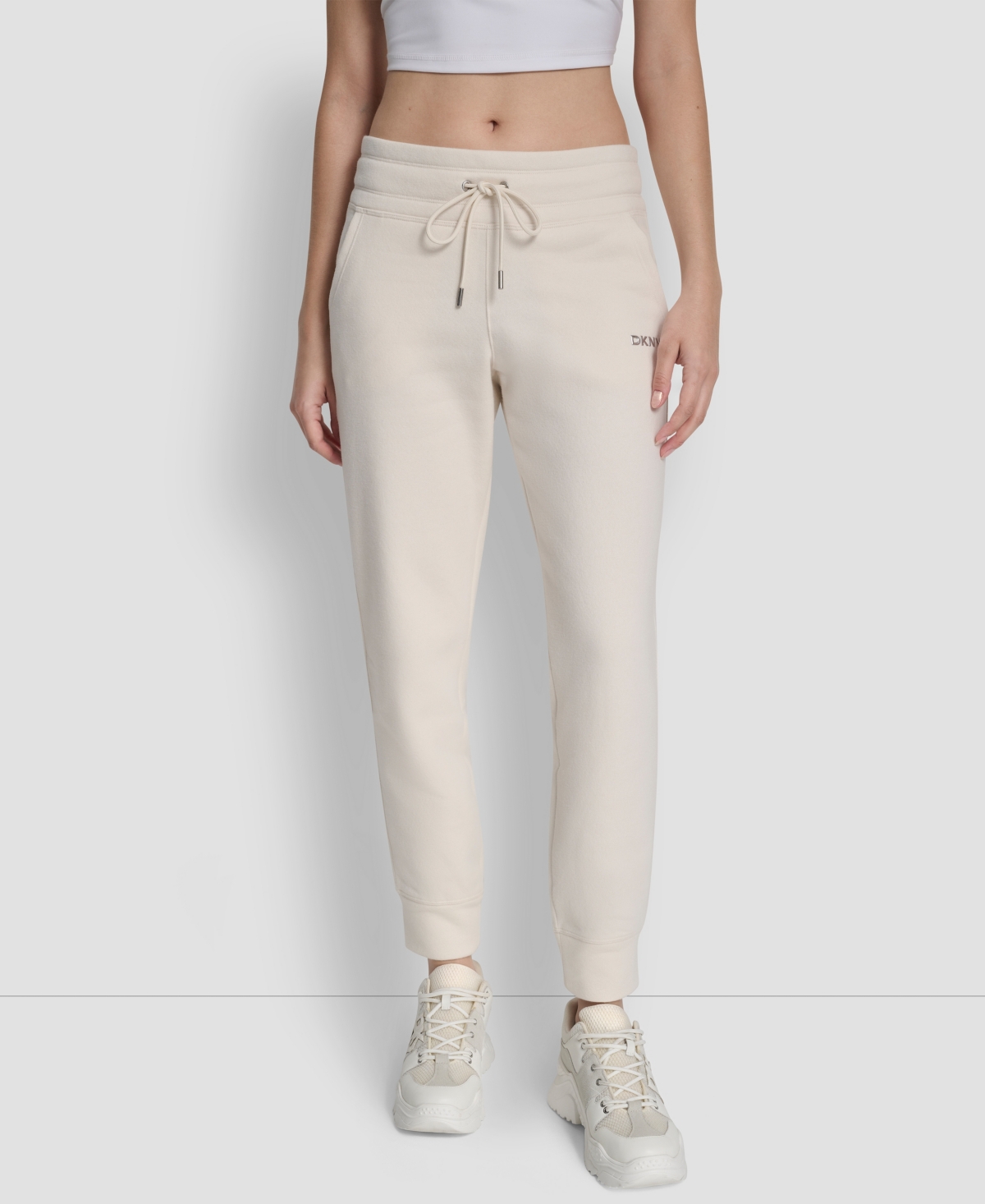 Click here for Dkny Womens Metallic Bubble Slim Fit Jogger Pants... prices