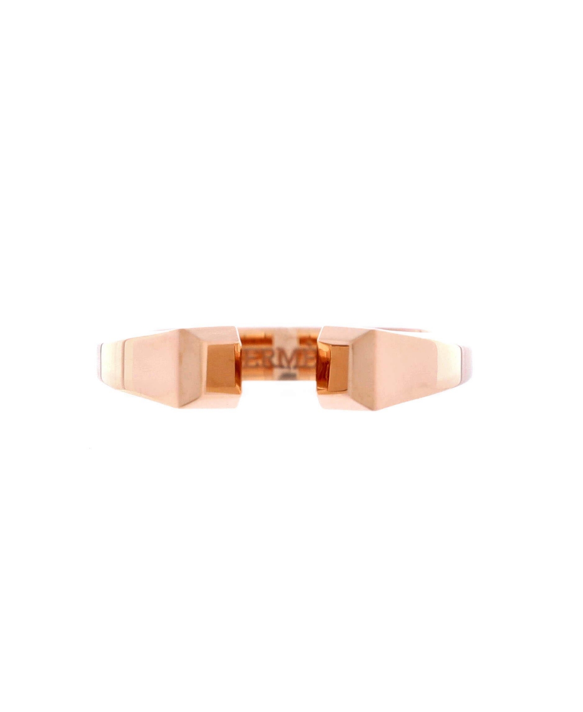 Click here for Pre-Owned Hermes Clou de Forge Ring - 18k rose gol... prices