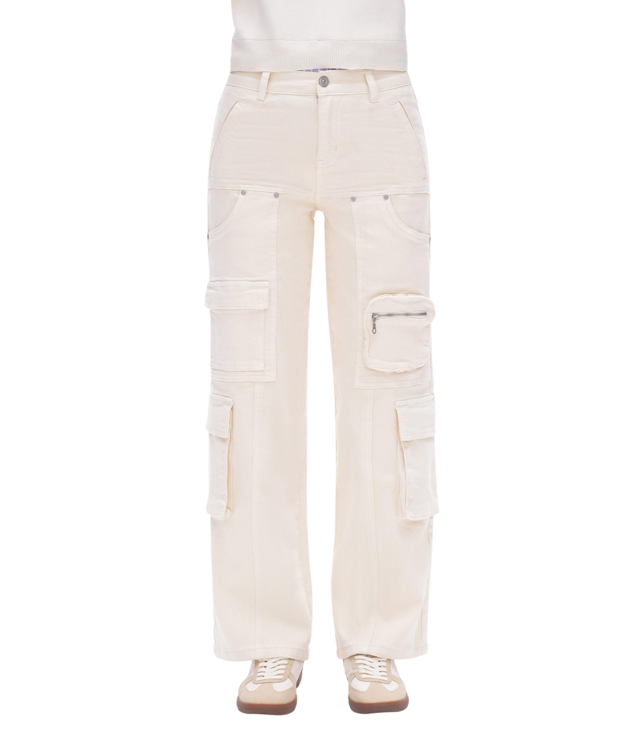 Click here for Bayeas Womens Mid-Rise Wide-Leg Utility Cargo Jean... prices