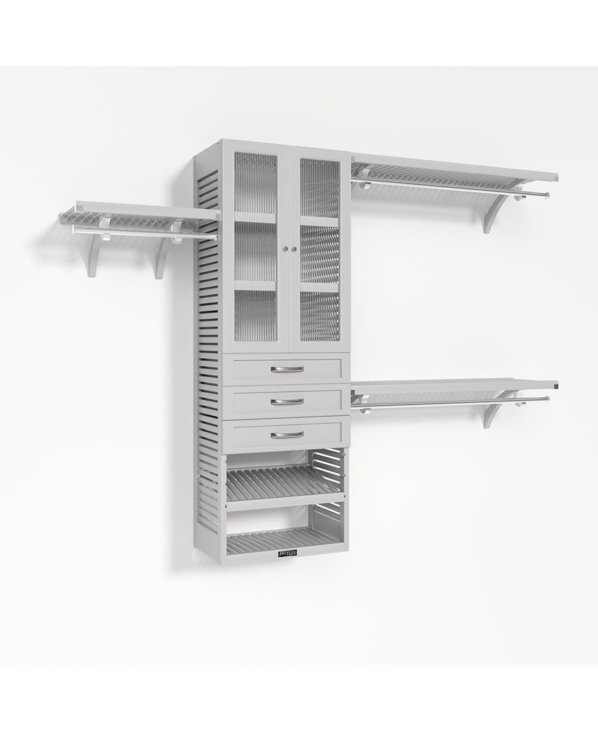 Click here for Solid Wood Walk-In Closet Organizer with 3 Shaker... prices