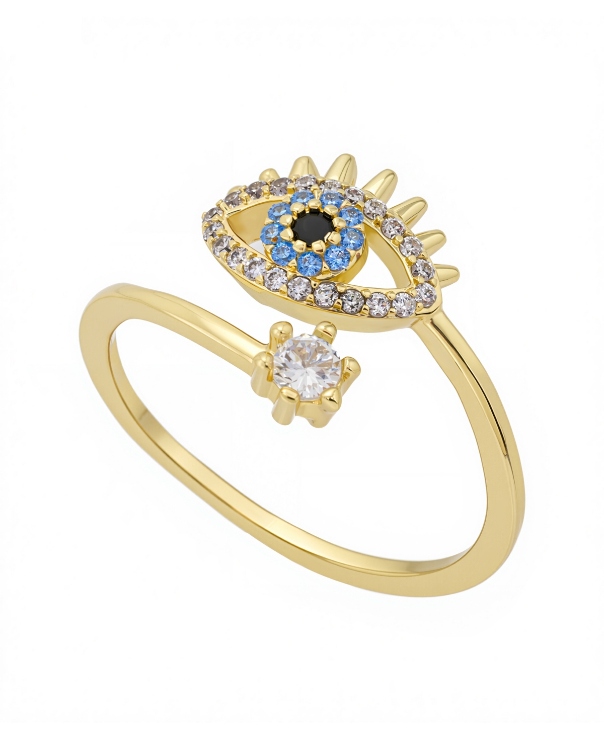 Click here for Unwritten Cubic Zirconia Gold Plated Evil Eye Bypa... prices